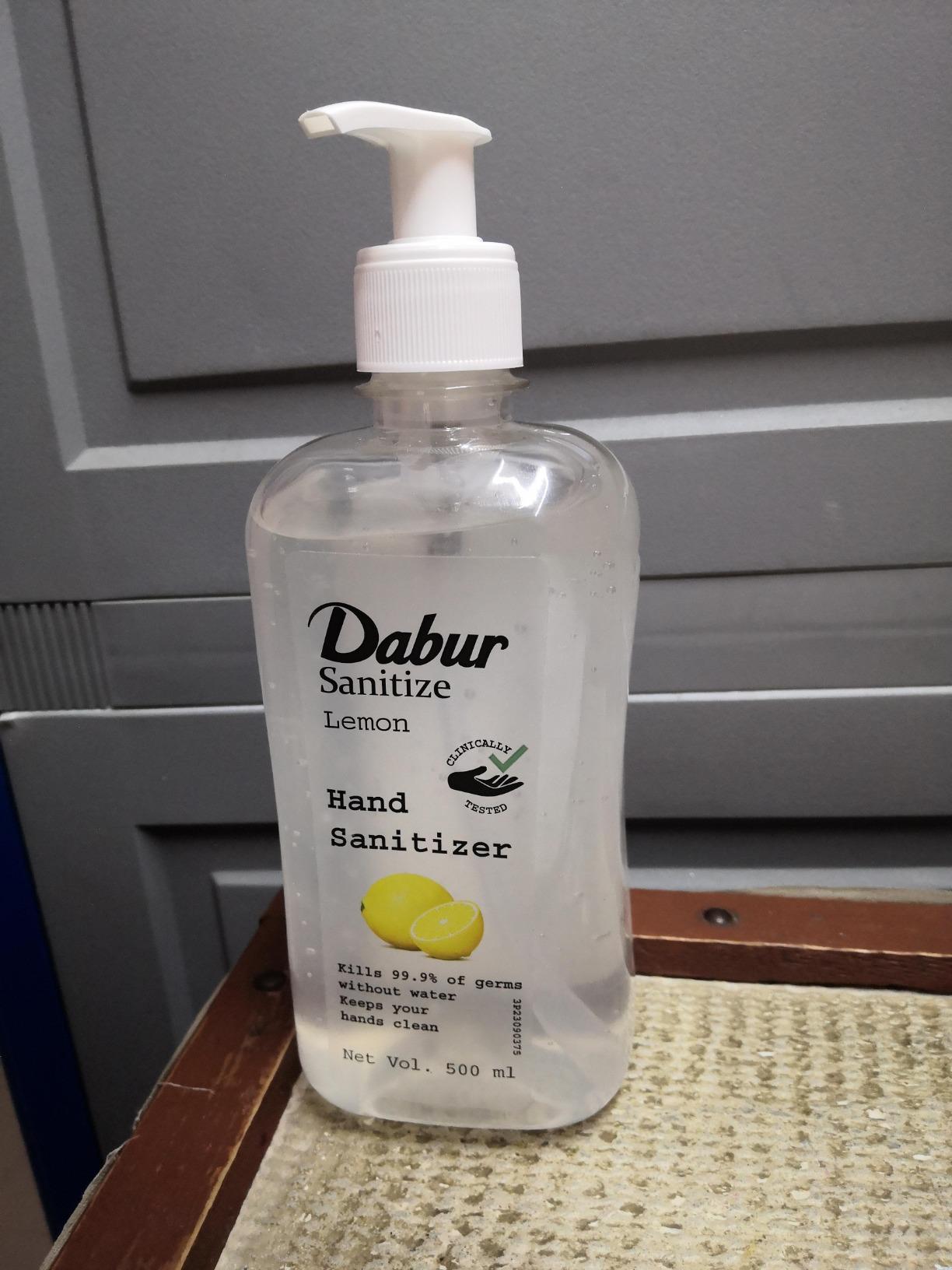 Dabur Sanitize Hand Sanitizer| Alcohol Based Sanitizer (Lemon) - 500 ml ...