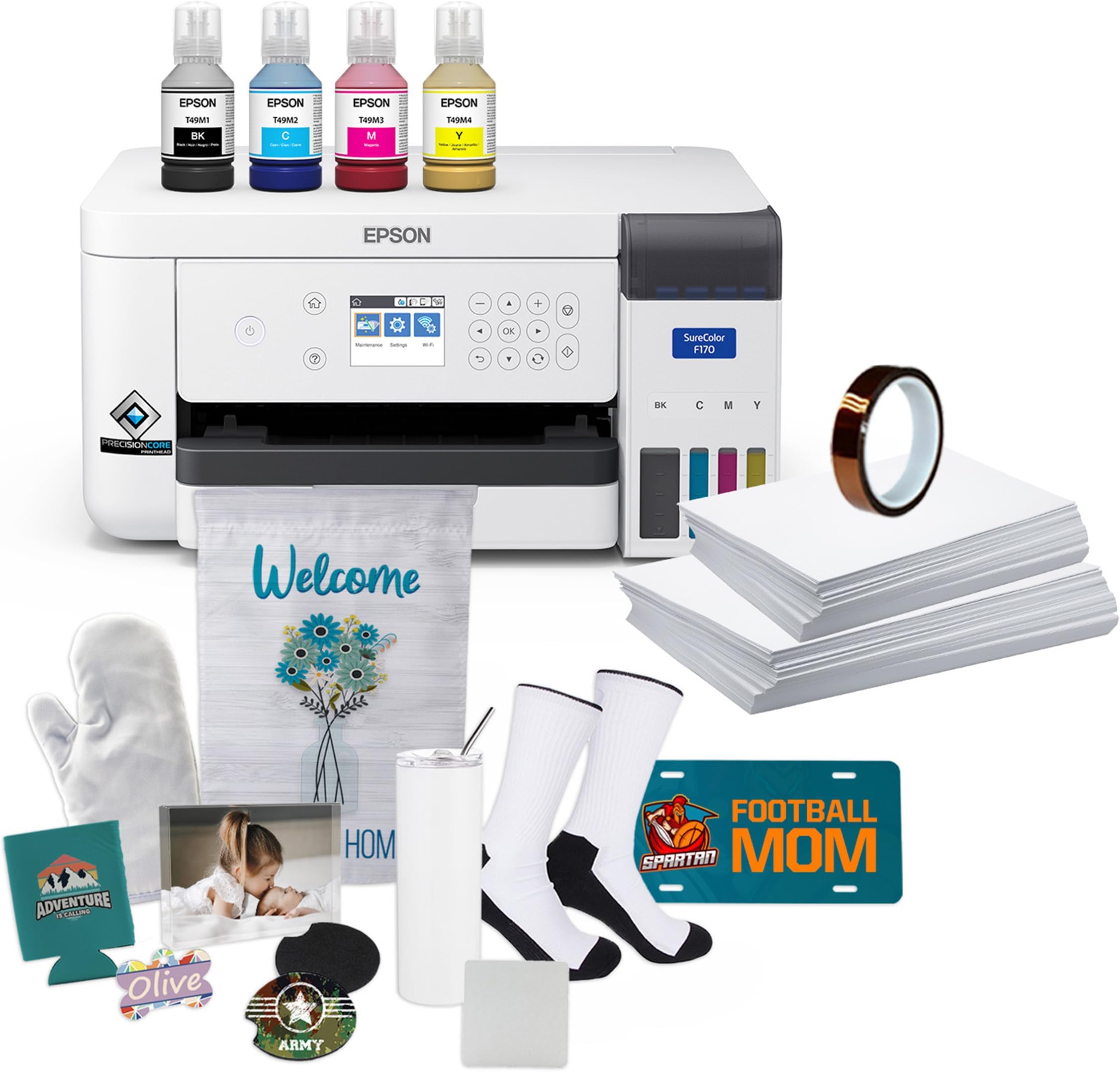 Amazon.com: Epson SureColor F170 Dye-Sublimation Printer. Includes Full ...