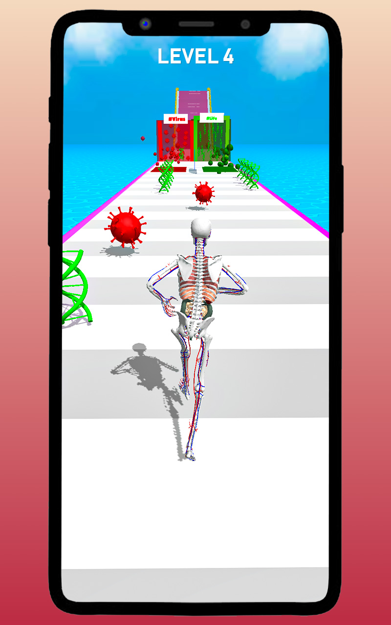 Human DNA Evolution! Skeleton Muscle Runner Body Rush Race 3D - Mutant ...