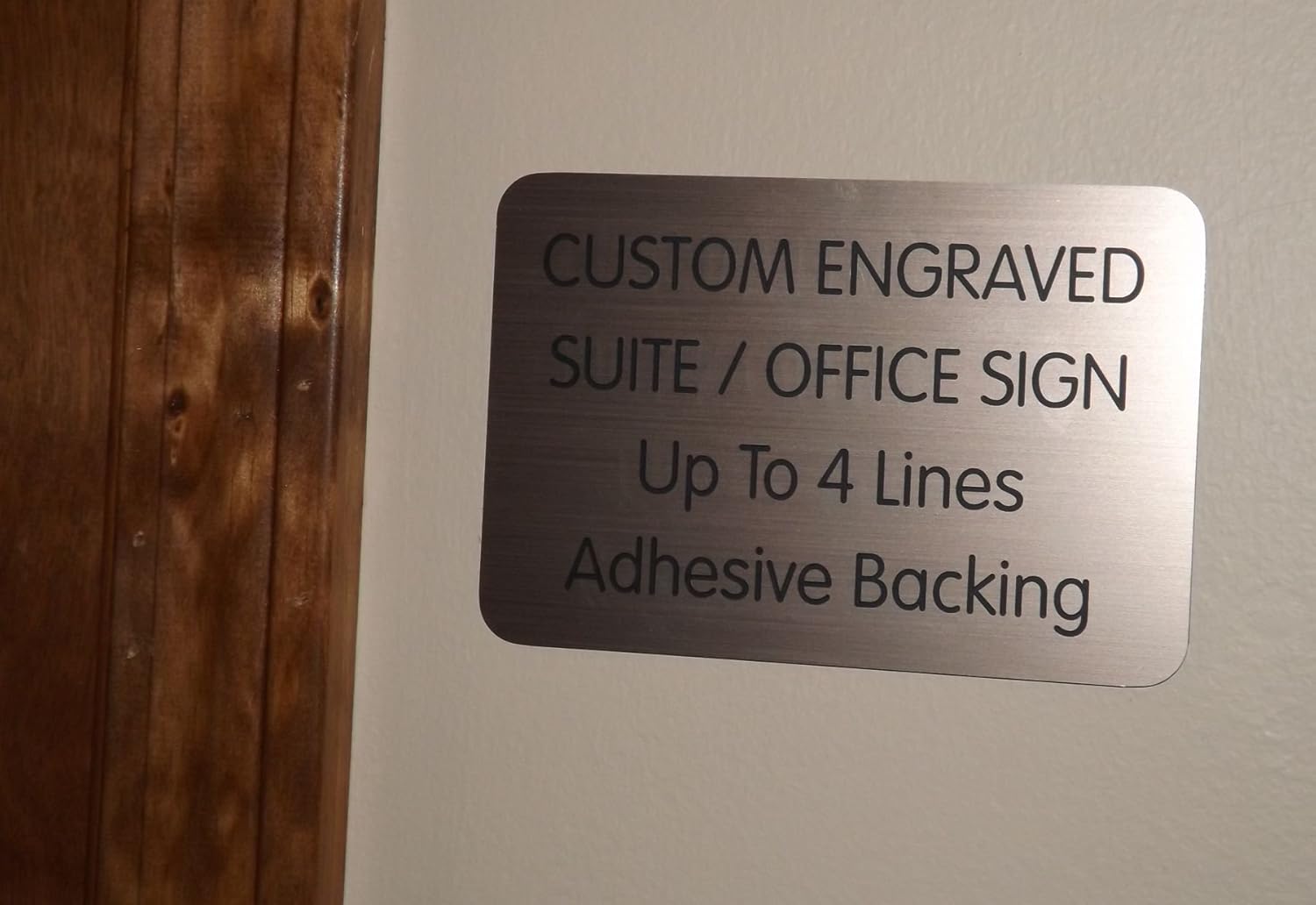 Amazon.com: Custom Engraved 4x6 Brushed Copper Office Door Wall Suite ...