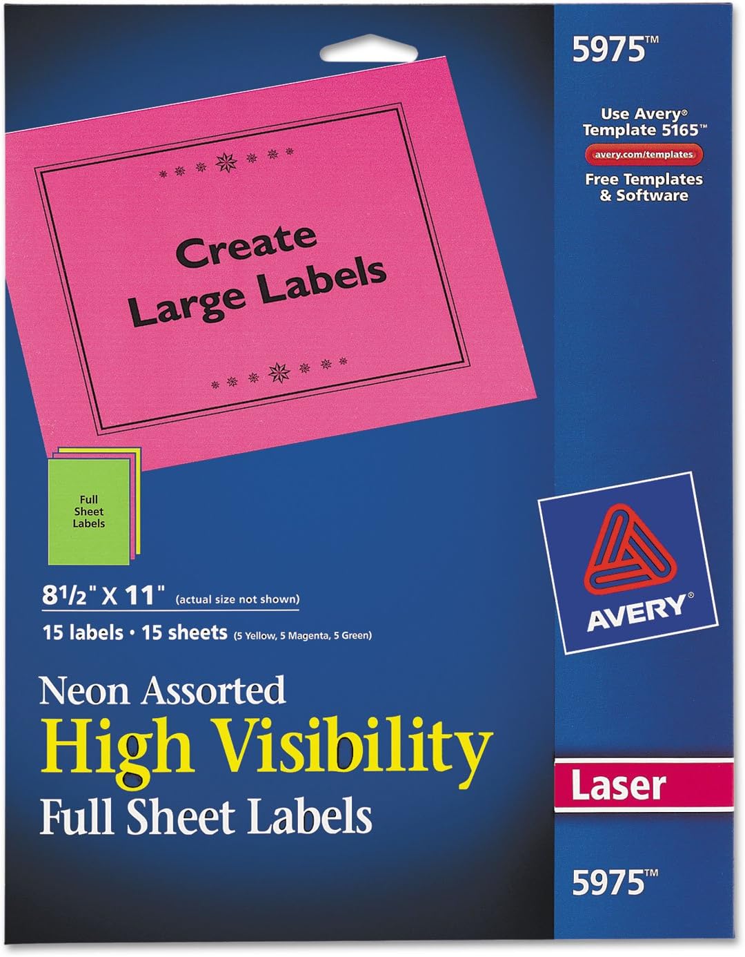 Amazon.com : Avery® High-Visibility Labels : Office Products