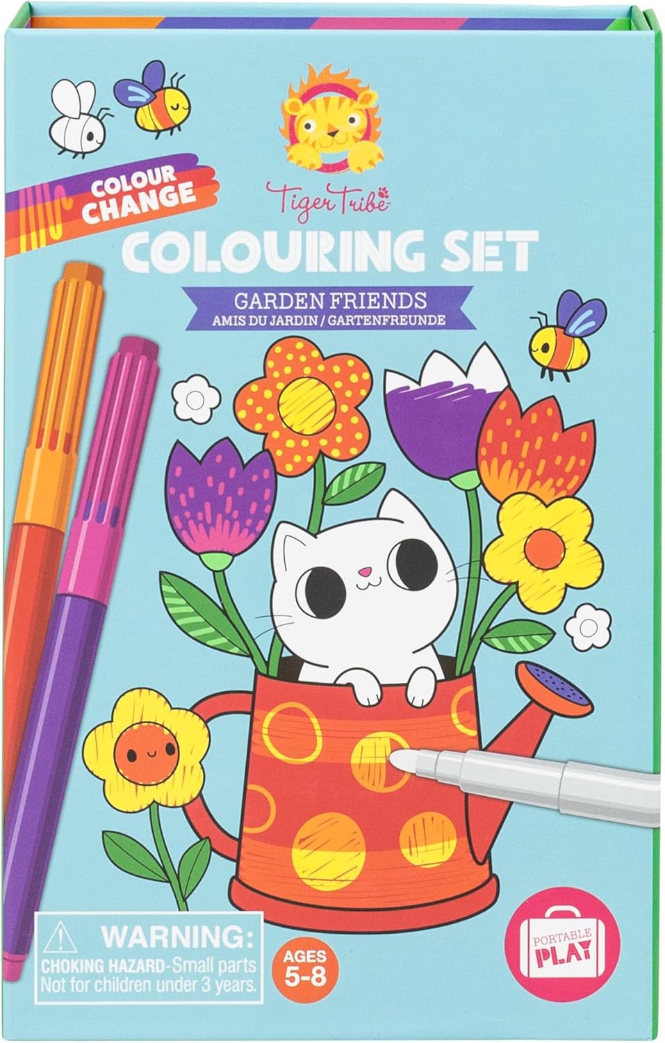 Amazon.com: Tiger Tribe: Color Change Coloring Set - Garden Friends ...