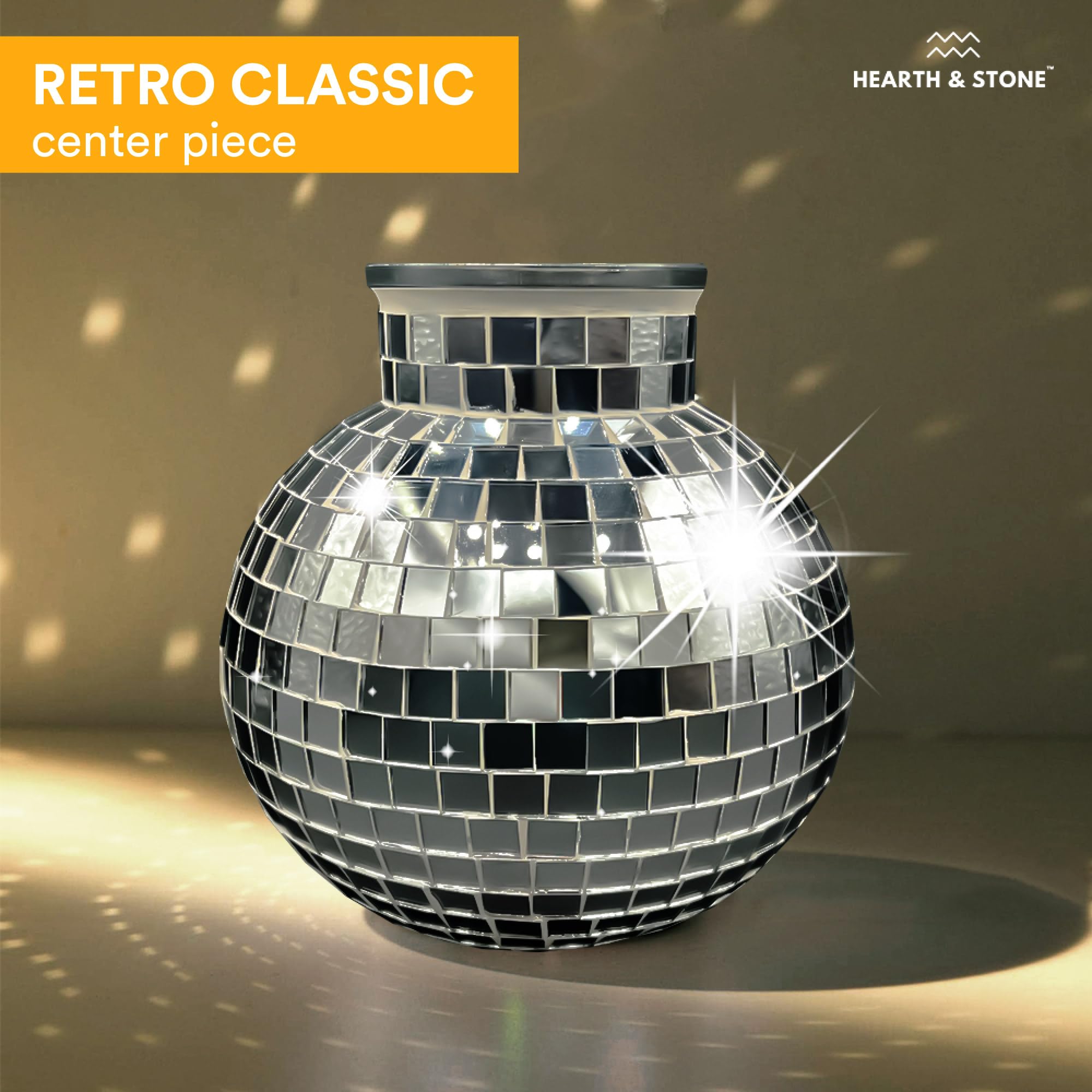 Disco Ball Planter | 7â€? 2 Pack Disco Ball Vase for Flowers & Plants ...