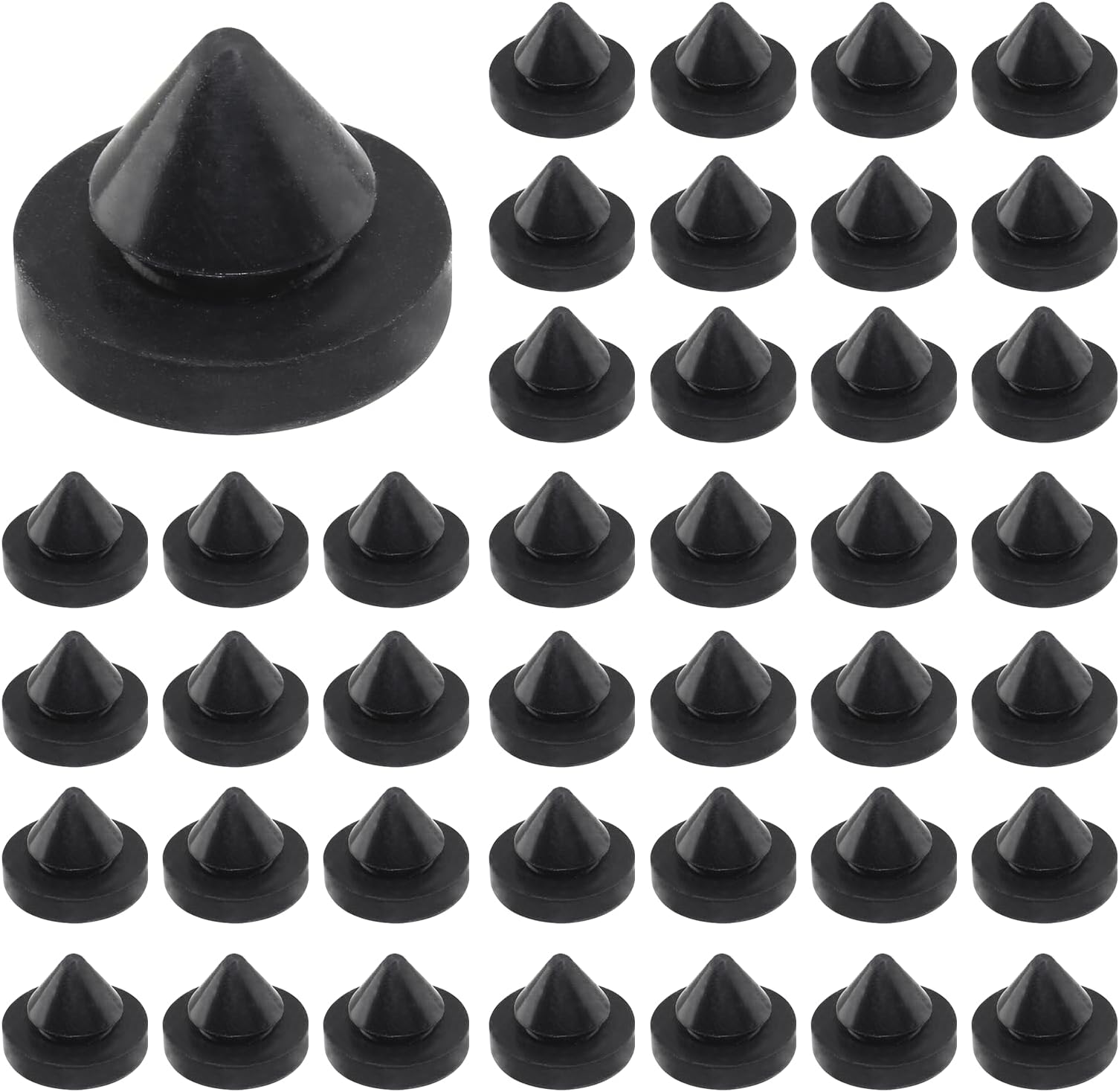 Amazon.com: HARSKIYER 120pcs 1/2'' Rubber Door Silencer, Black Metal ...