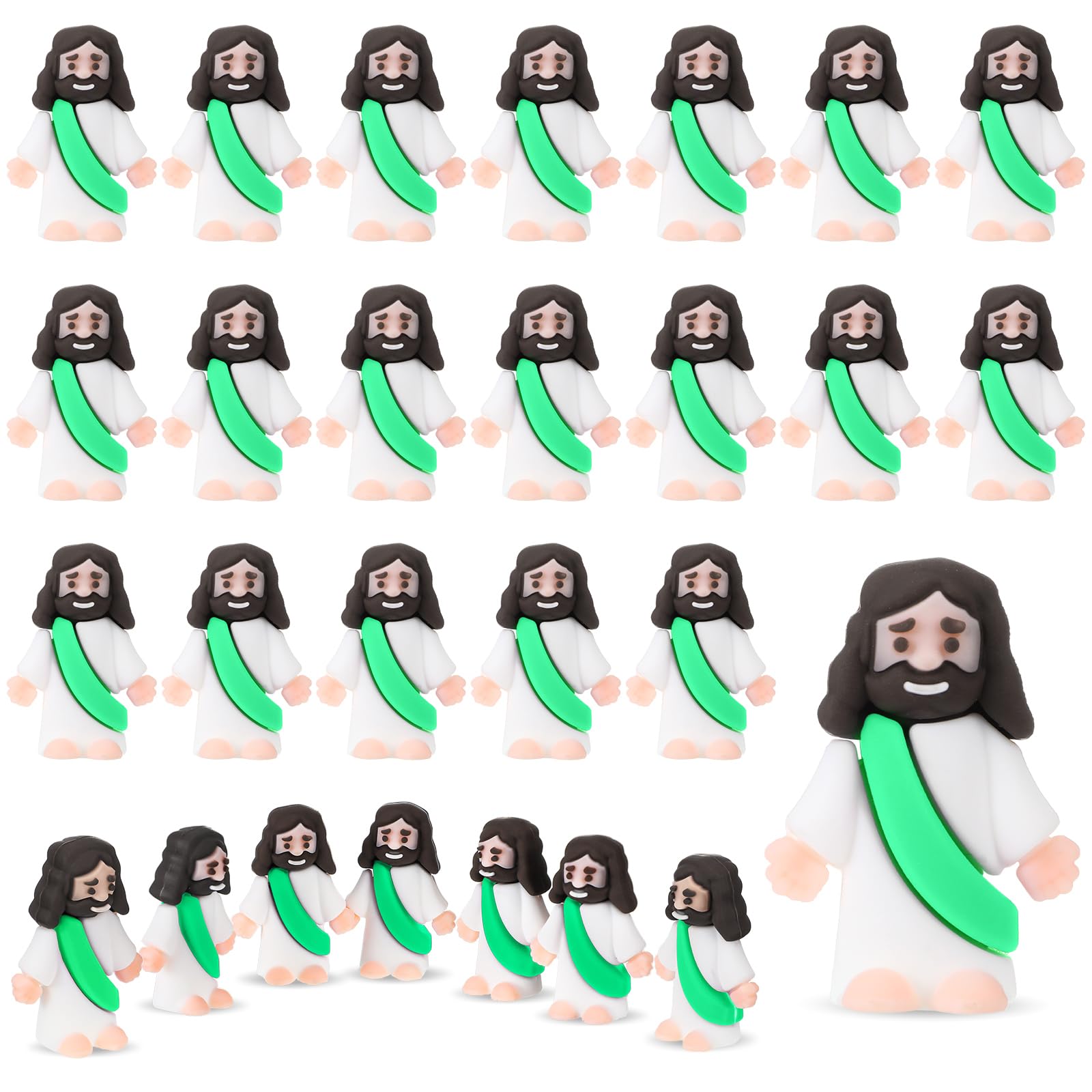 Snapklik.com : Bememo 25 Pcs Little Jesus Figures Original Design Mini ...