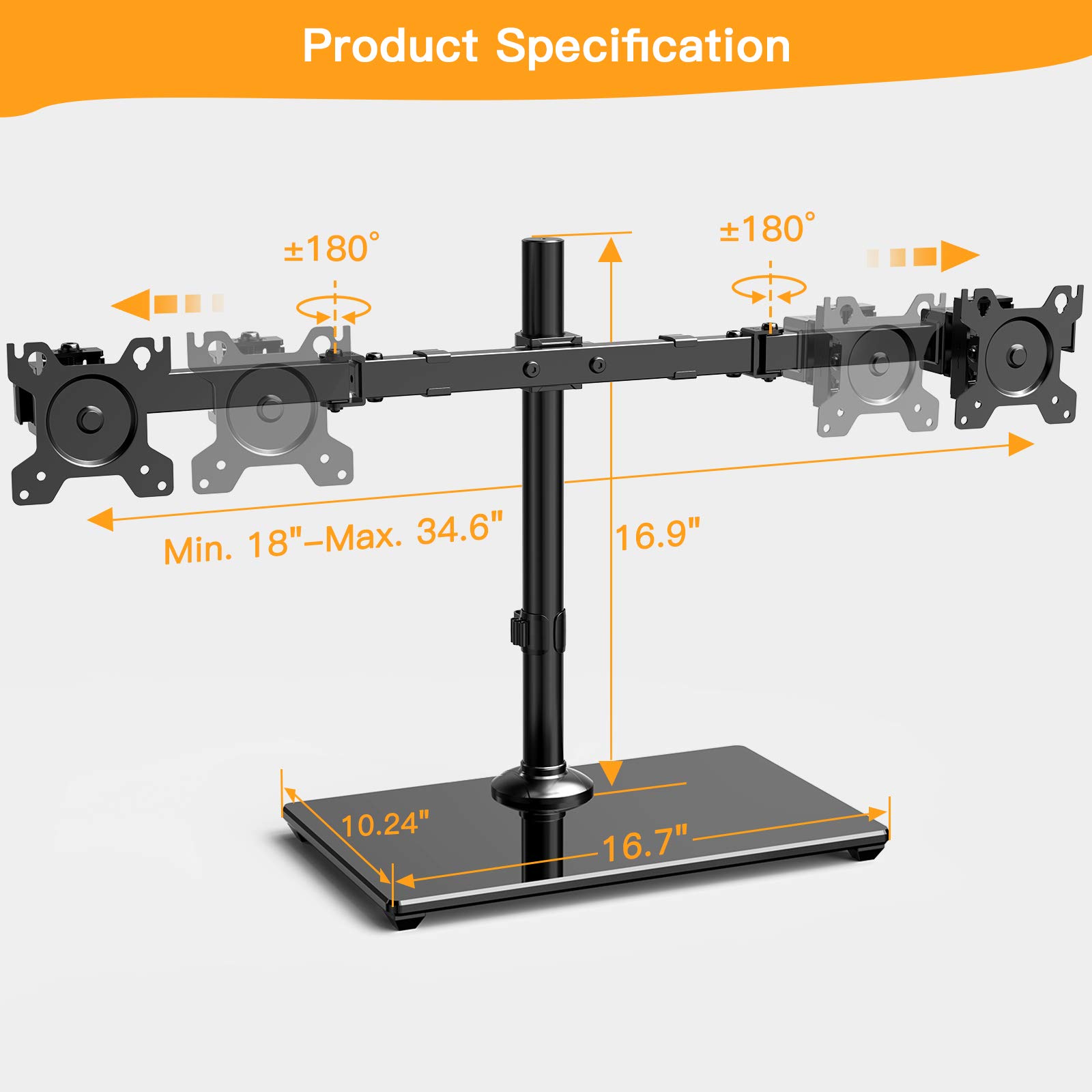 Soporte para monitor dobl...B08HD5PRMH | Encarguelo.com.ve