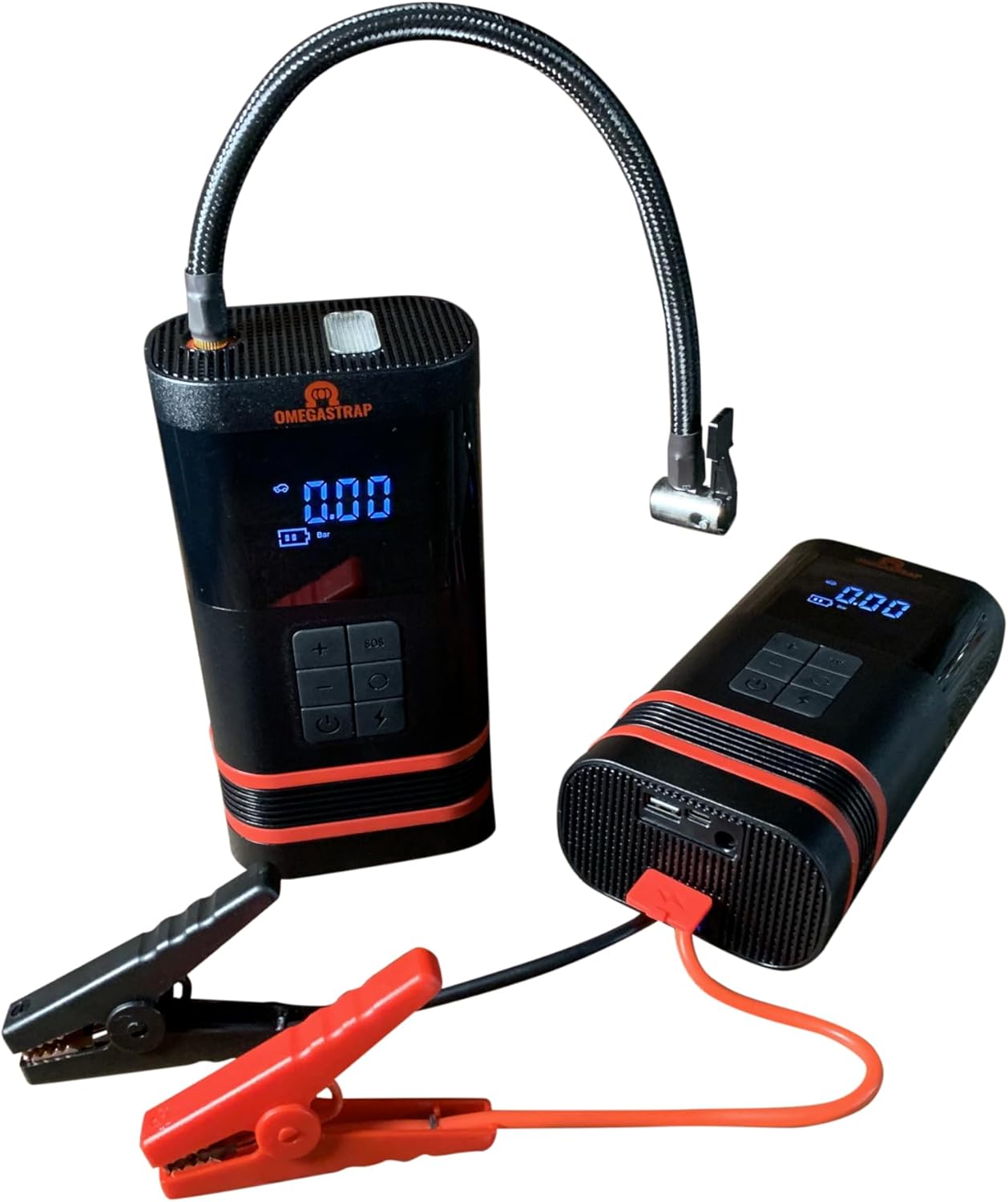 Amazon.com: Crossfire by OmegaStrap Jump Starter with Air Compressor ...