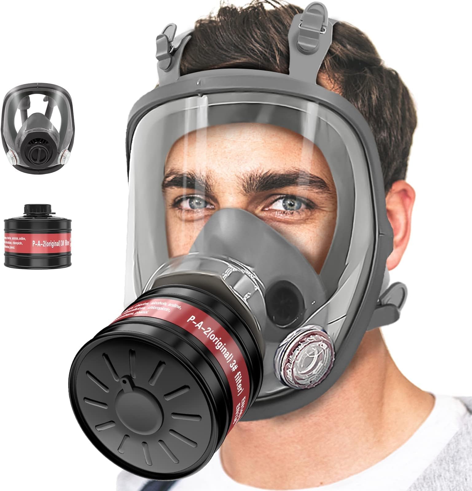 MSA 10051287 Millennium Riot Control Gas Mask - Size: Medium, Color ...