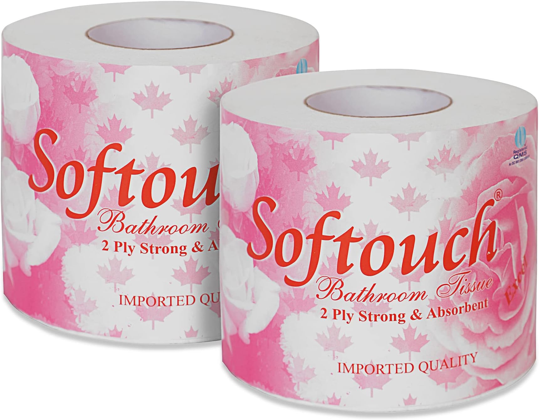 Softouch Excel Toilet Roll Tissue Paper Pack of 2 (375 sheets Per Roll ...