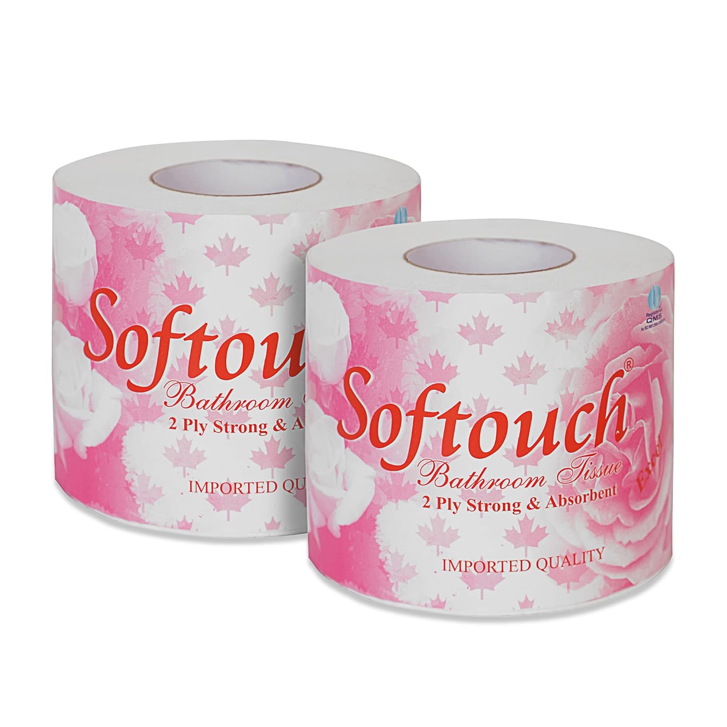 Softouch 3 Ply Toilet Roll Tissue Paper Pack of 4 (375 sheets Per Roll ...