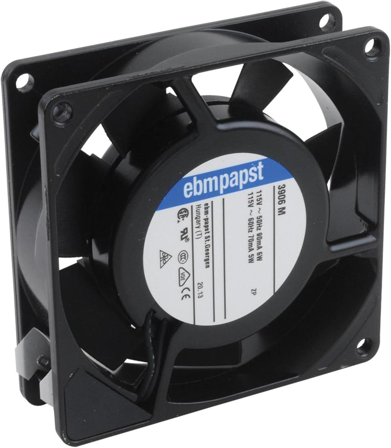 Amazon.com: EBM PAPST 3906M 115VAC, 92MM, AXIAL FAN, BEARING TYPE:BALL ...