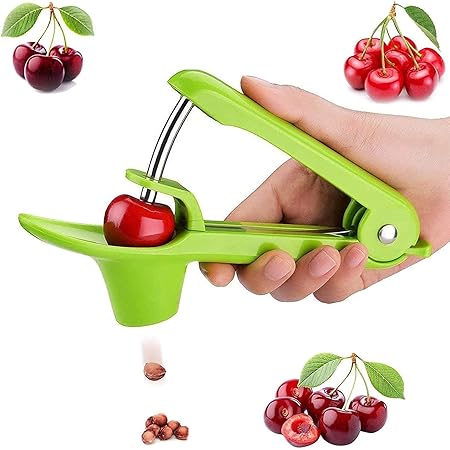 Cherry Pitter - Cherry Stoner Remover with Stainless Steel Rod, Olive ...
