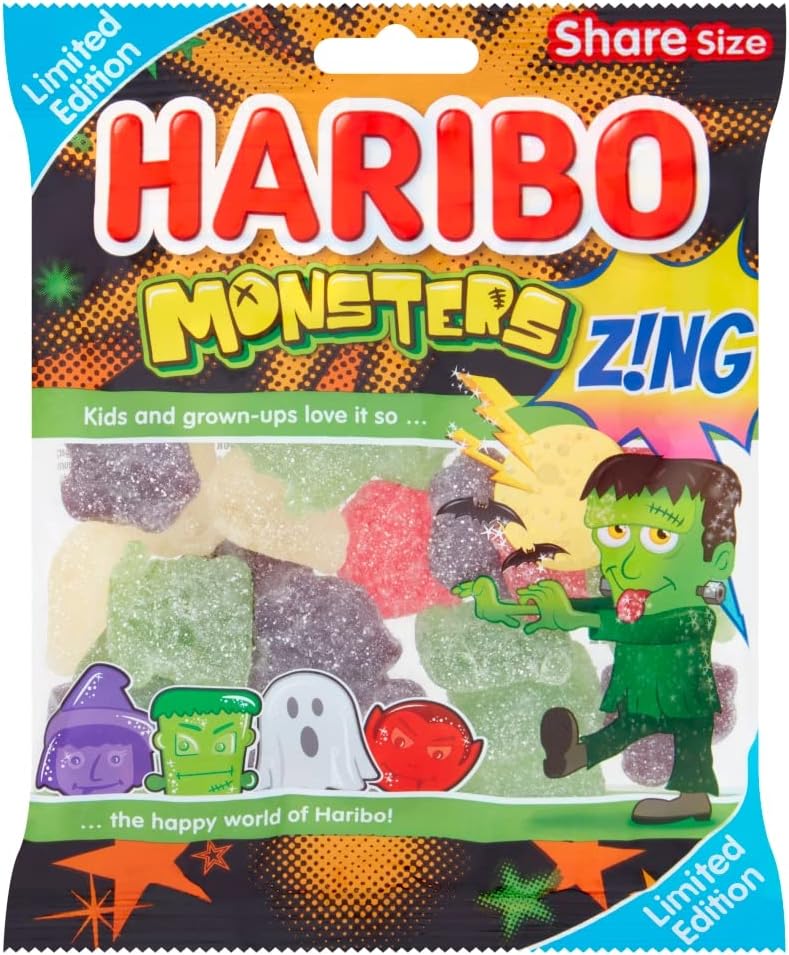 HARIBO Limited Edition Monsters Zing 160g : Amazon.co.uk: Grocery