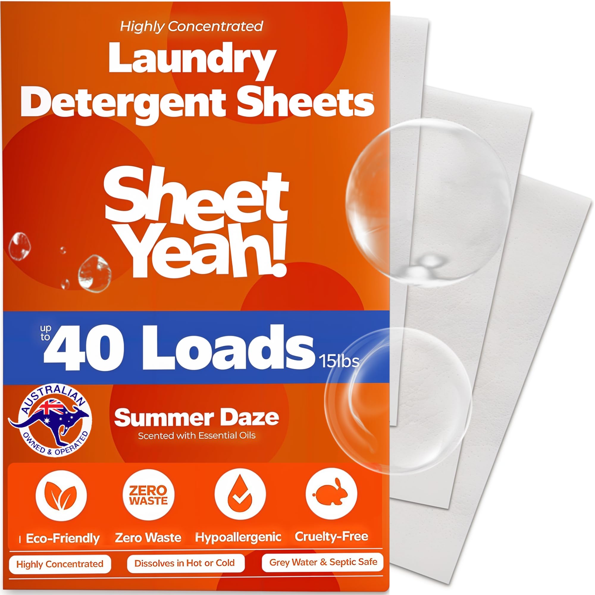 Amazon.com: Sheet Yeah! Laundry Detergent Sheets Eco-Friendly ...