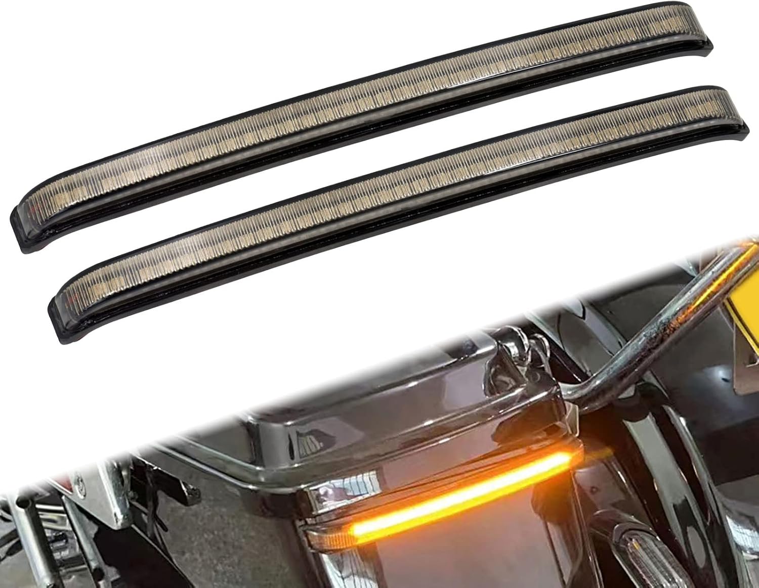 YHMTIVTU Motorcycle Saddlebag Lights LED Rear Sequential Lights Running ...