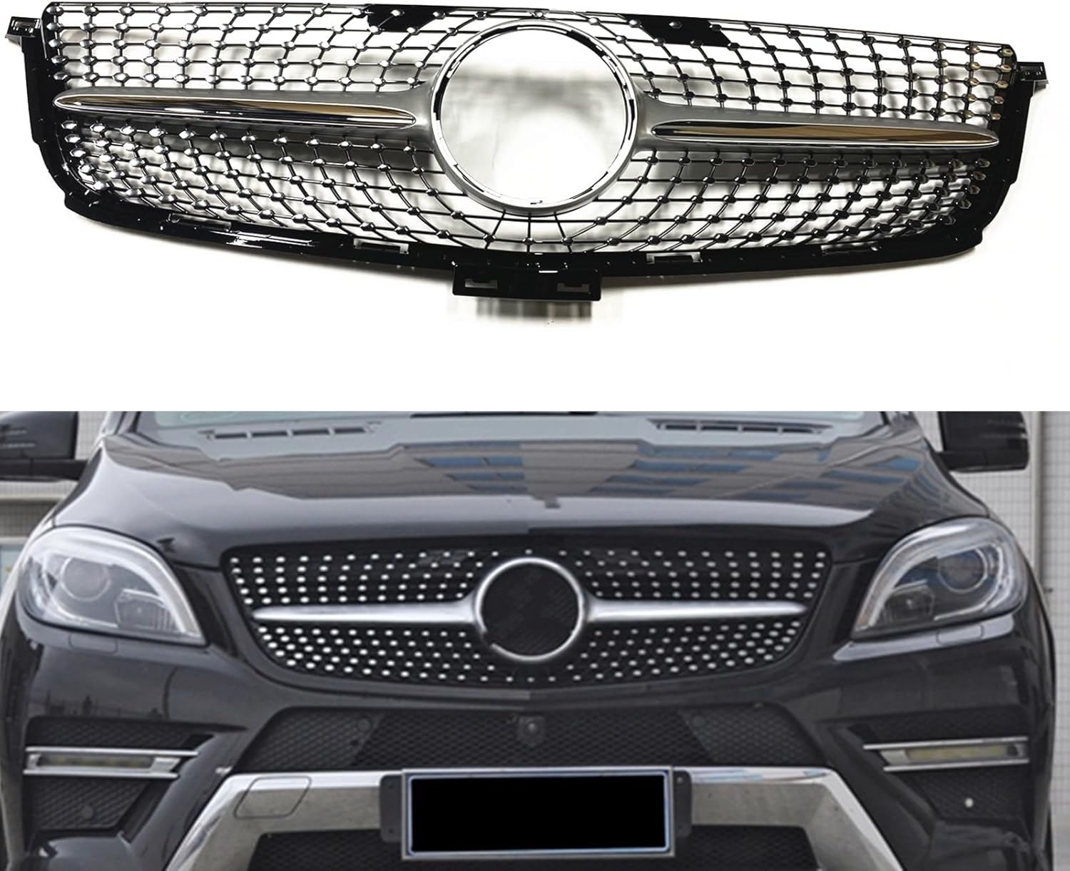 Amazon.com: Front Grille Grill For Mercedes Benz W166 ML-Class ML300 ...