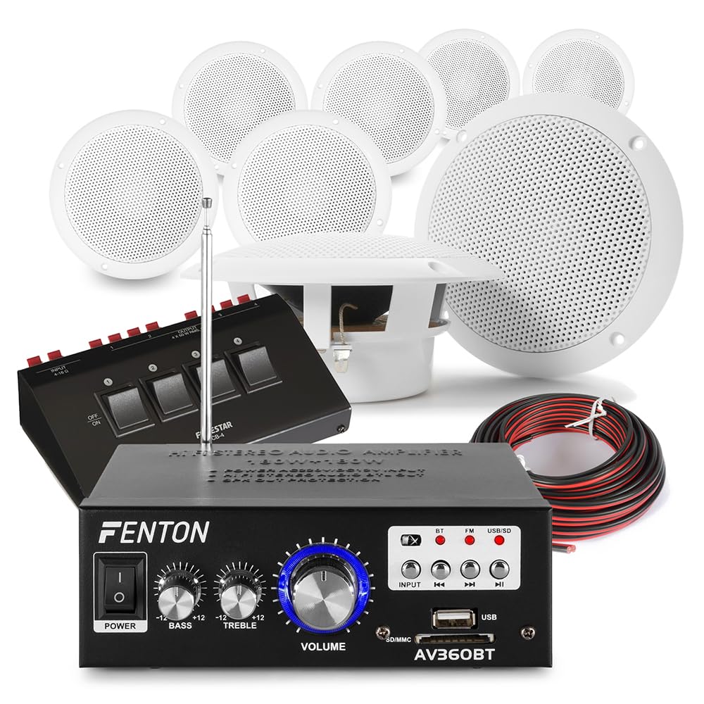4 Room Ceiling Speaker Package Home Ceiling Speaker System 4 ...