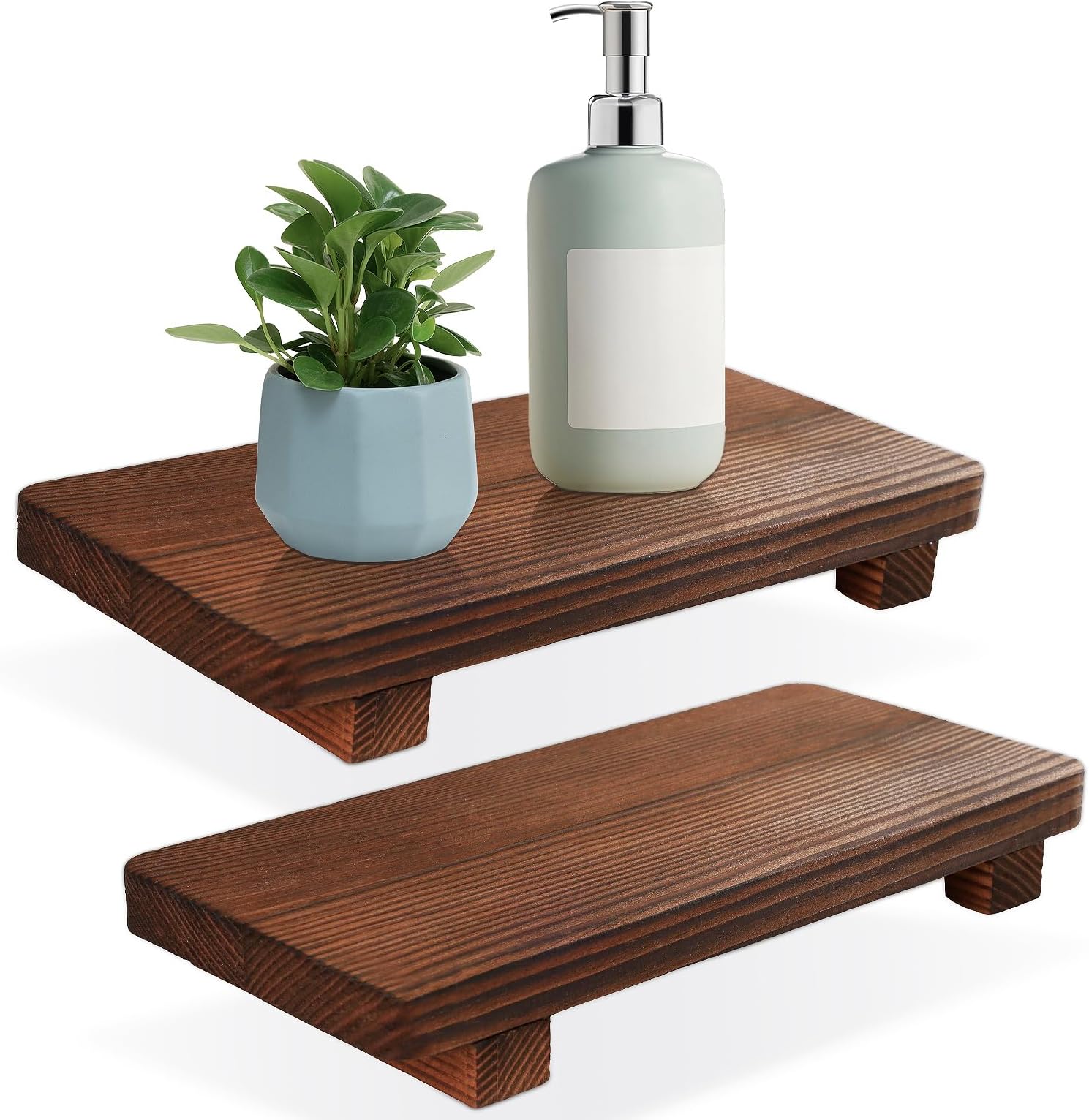Amazon.com: DEBETOOL Wood Riser for Decor Display - 2pcs Wooden Soap ...