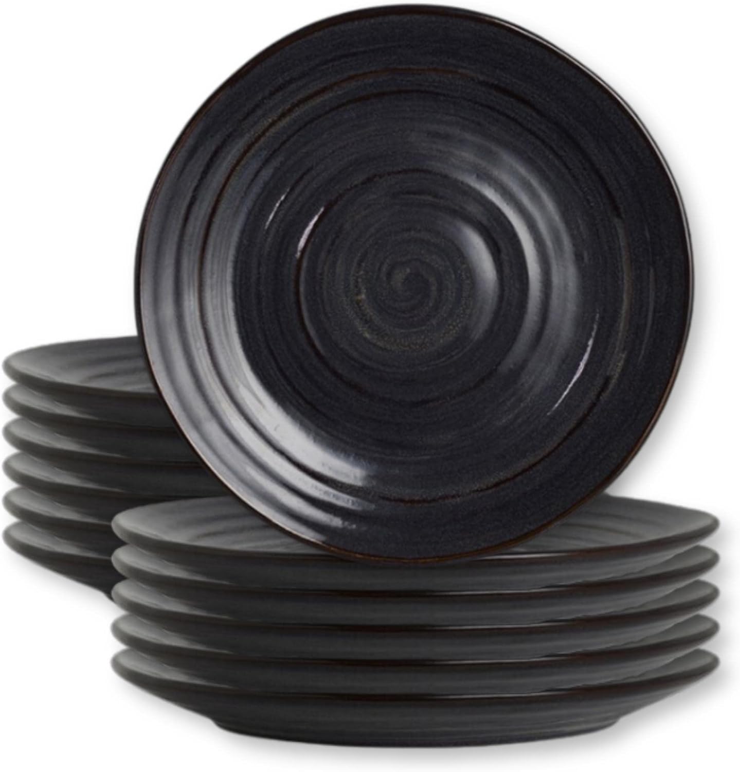 Amazon.com: Steelite Stoneware Round Appetizer Plates, Folio Azores ...