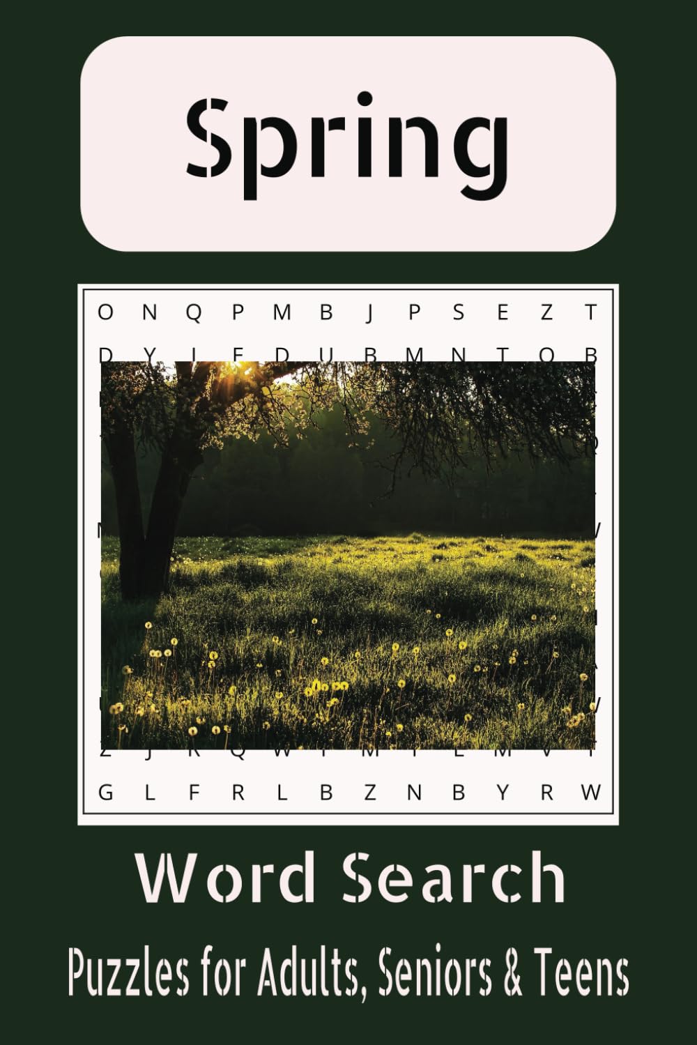 Spring Word Search (puzzle book): Word Searches for Easy to Read Print ...
