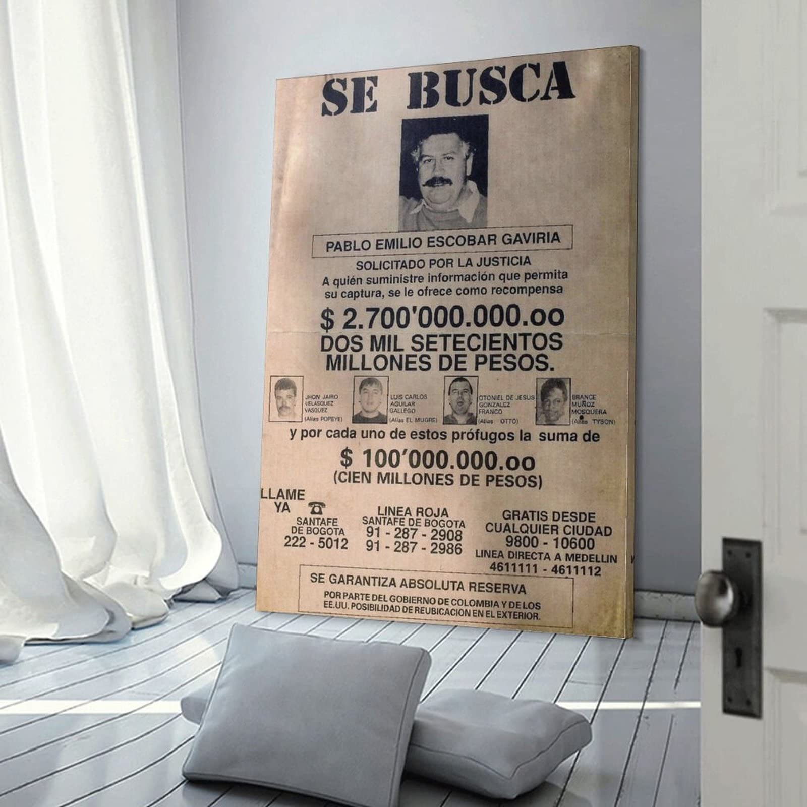 Pablo Escobar Wanted Poster