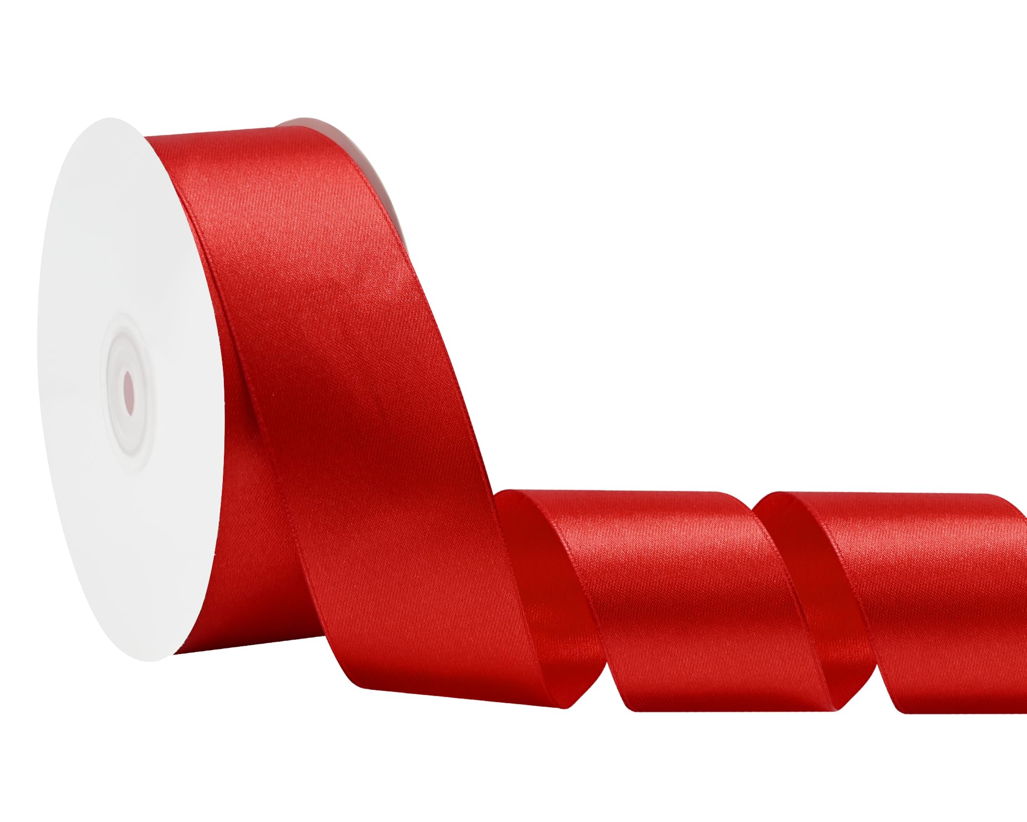 Snapklik.com : Double Face Red Satin Ribbon 1-1/2 Inch X 50 Yards ...