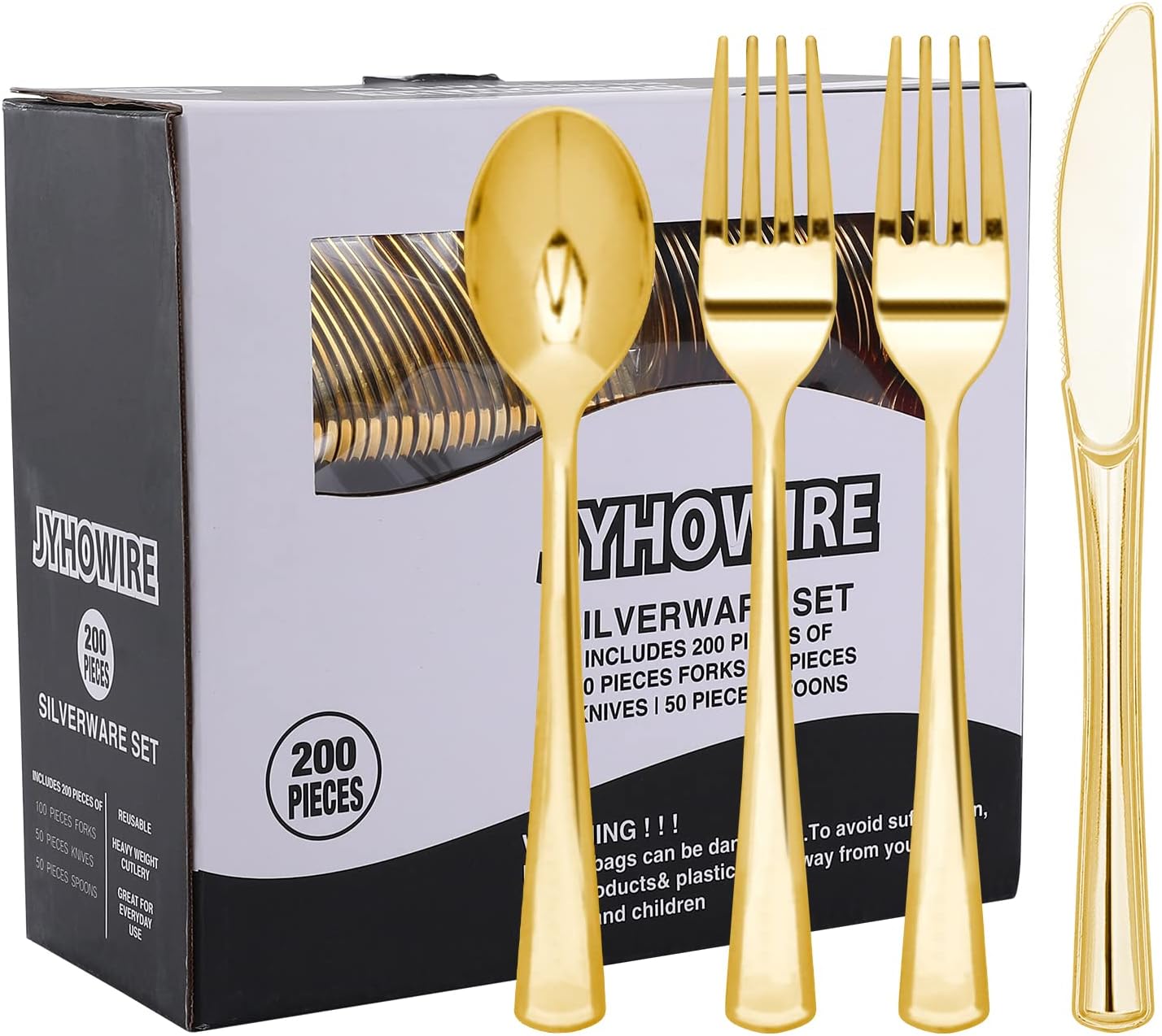 Amazon.com: 600 Plastic Silverware Set - Plastic Cutlery Set ...