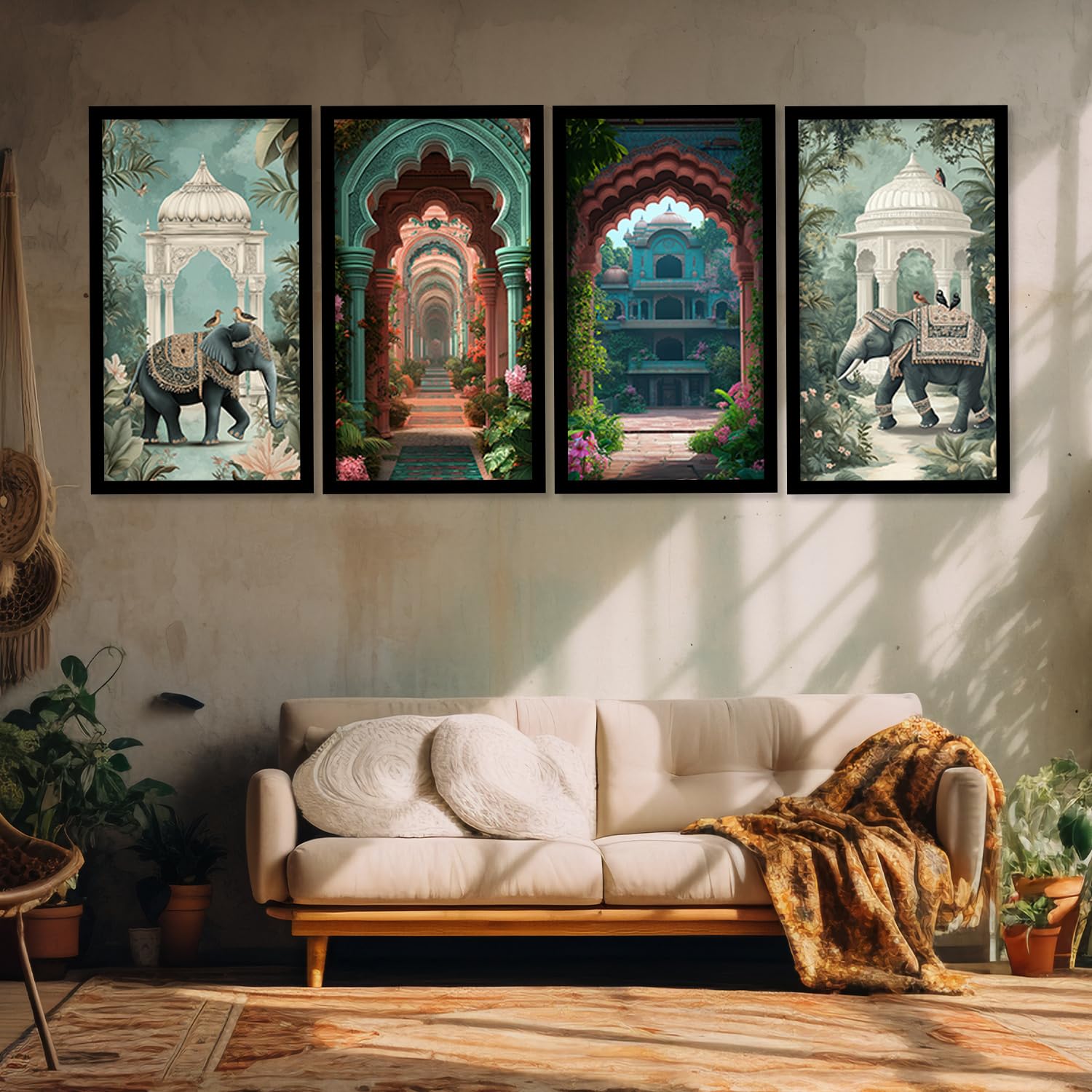 BANGERZ Madhubani Paintings for Wall Decoration, Traditional Living ...
