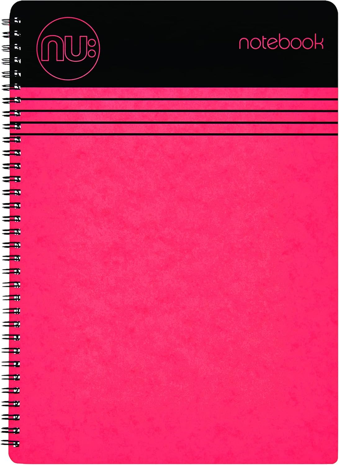 NU: A6 Red Wirebound Notebook | 110 Pages, Ruled, 80gsm Paper ...