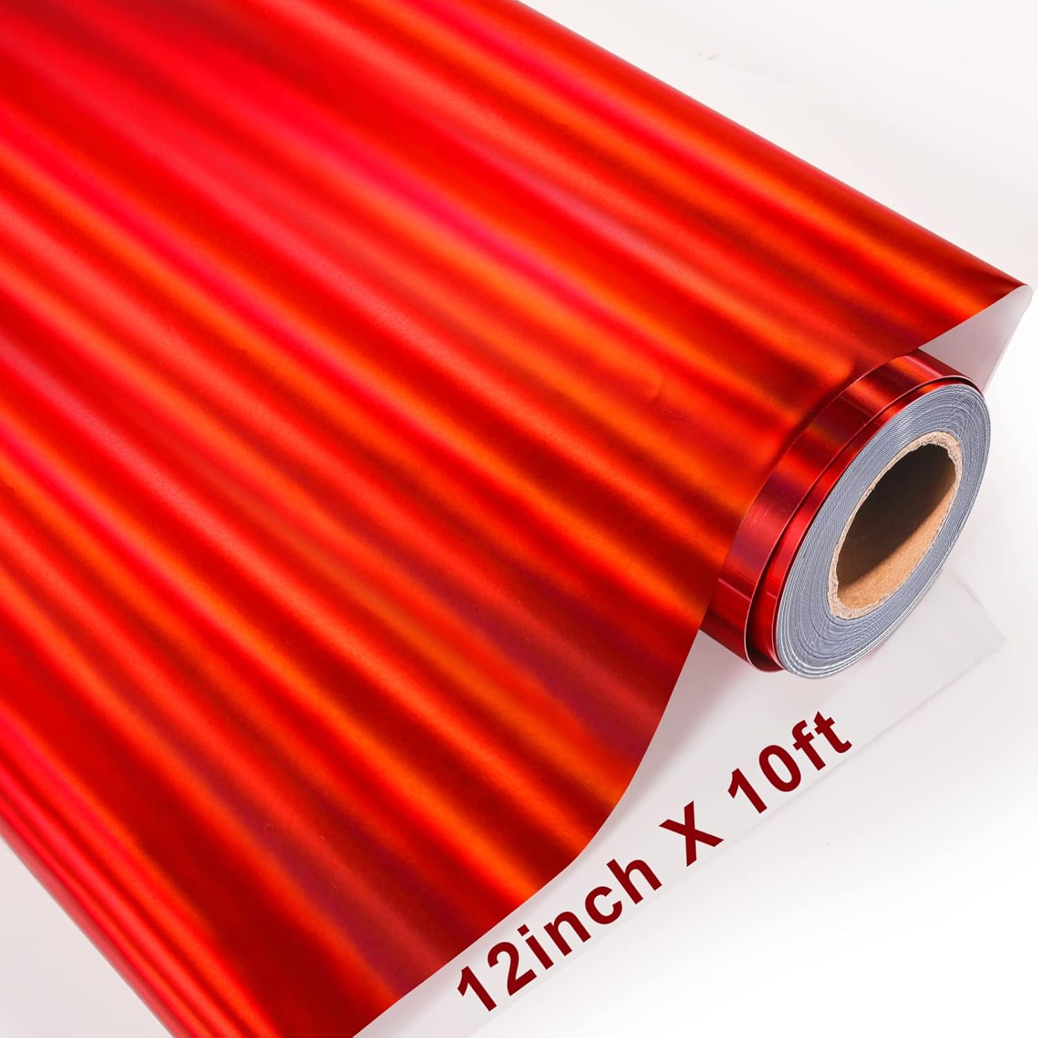 Amazon.com: GIRAFVINYL Red Holographic Heat Transfer Vinyl 12” X 10FT ...