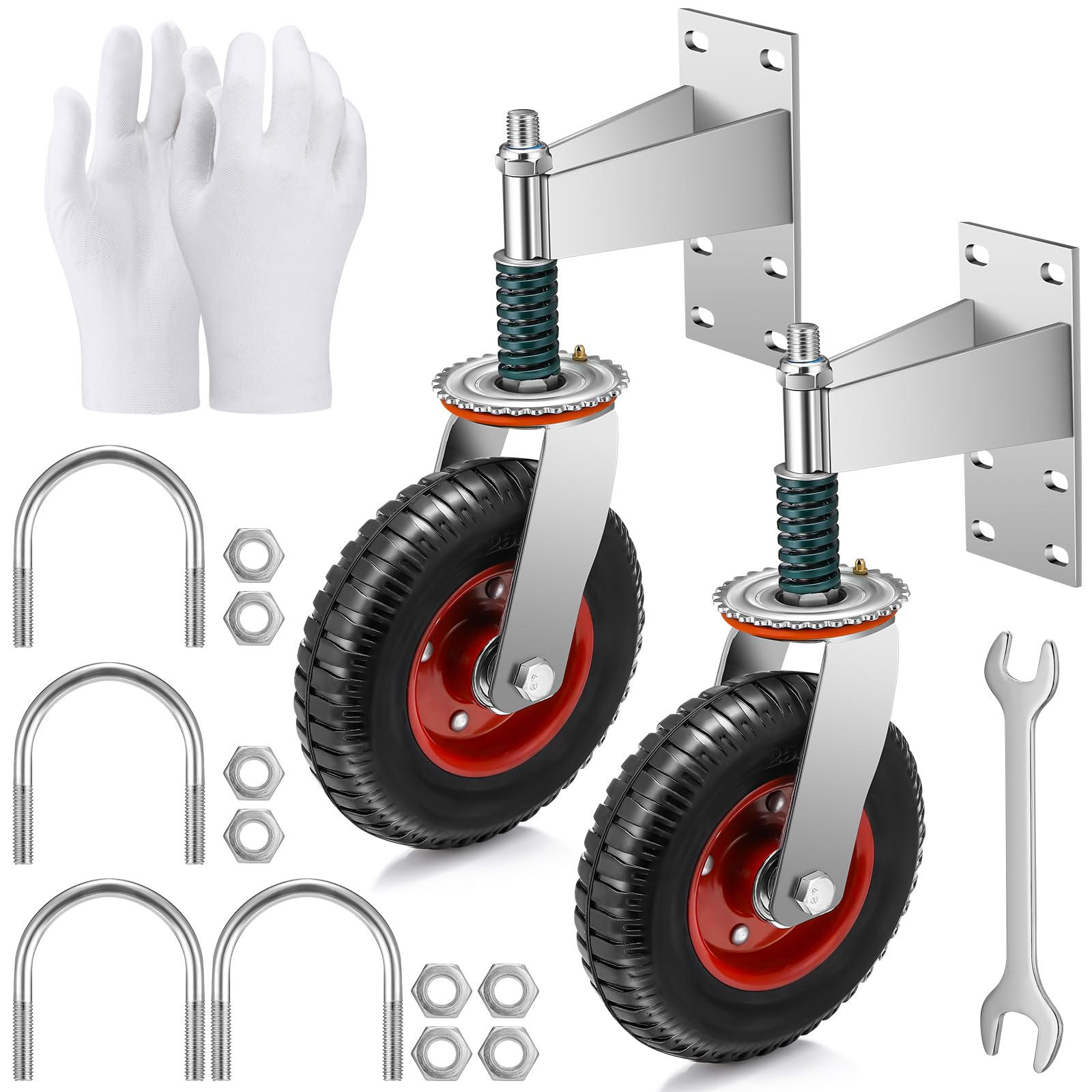 Snapklik.com : Seeloowy 2 Pack 6 Inch Gate Wheels Fence Gate Wheels For ...