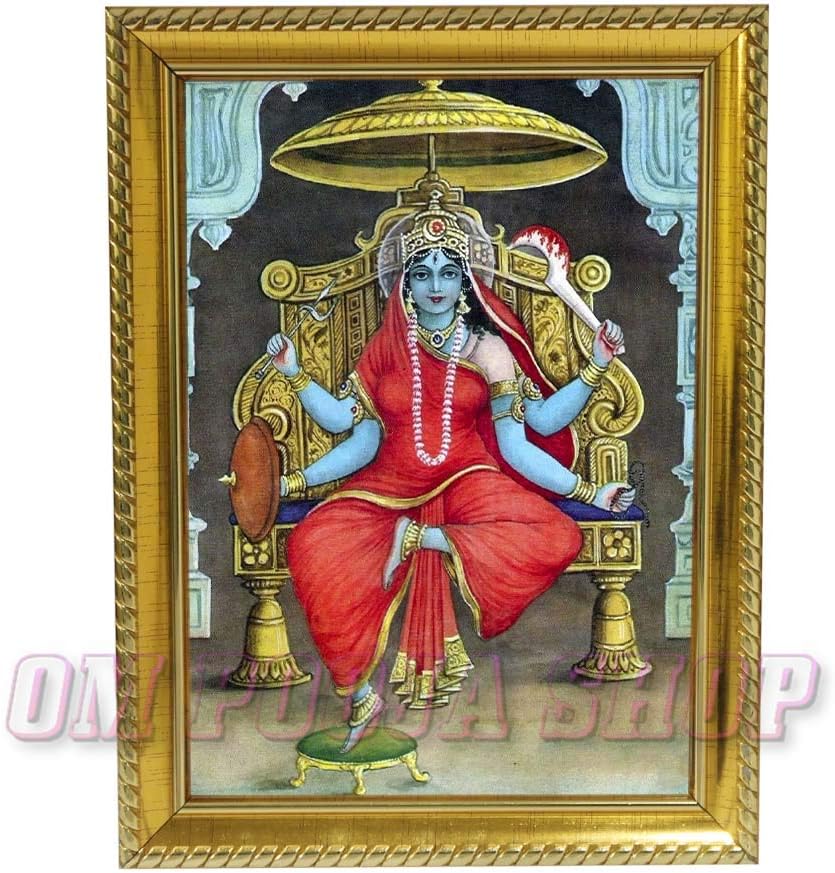 Amazon.com - Om Pooja Shop Matangi Mata Photo in Wooden Frame