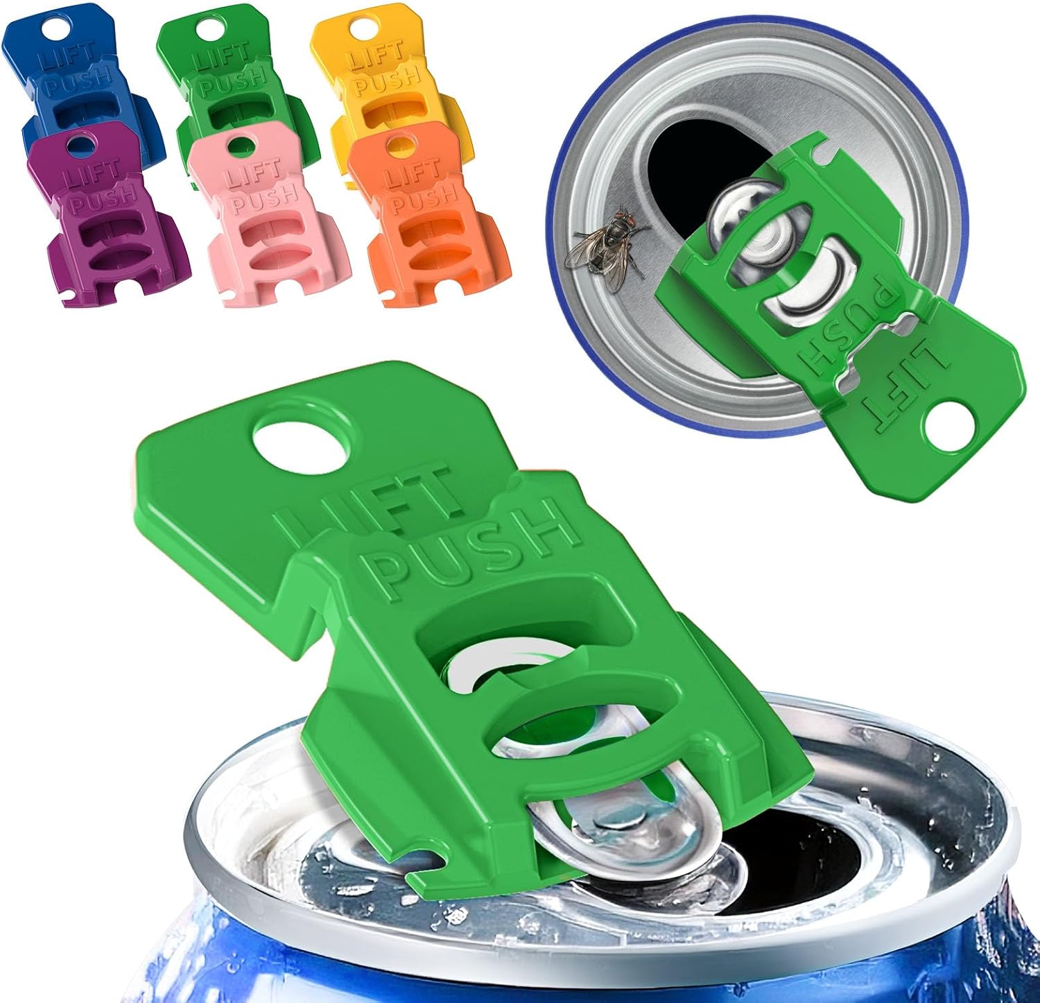Amazon.com: Talulumix Reusable Can Covers–Colorful Can Opener for Soda ...