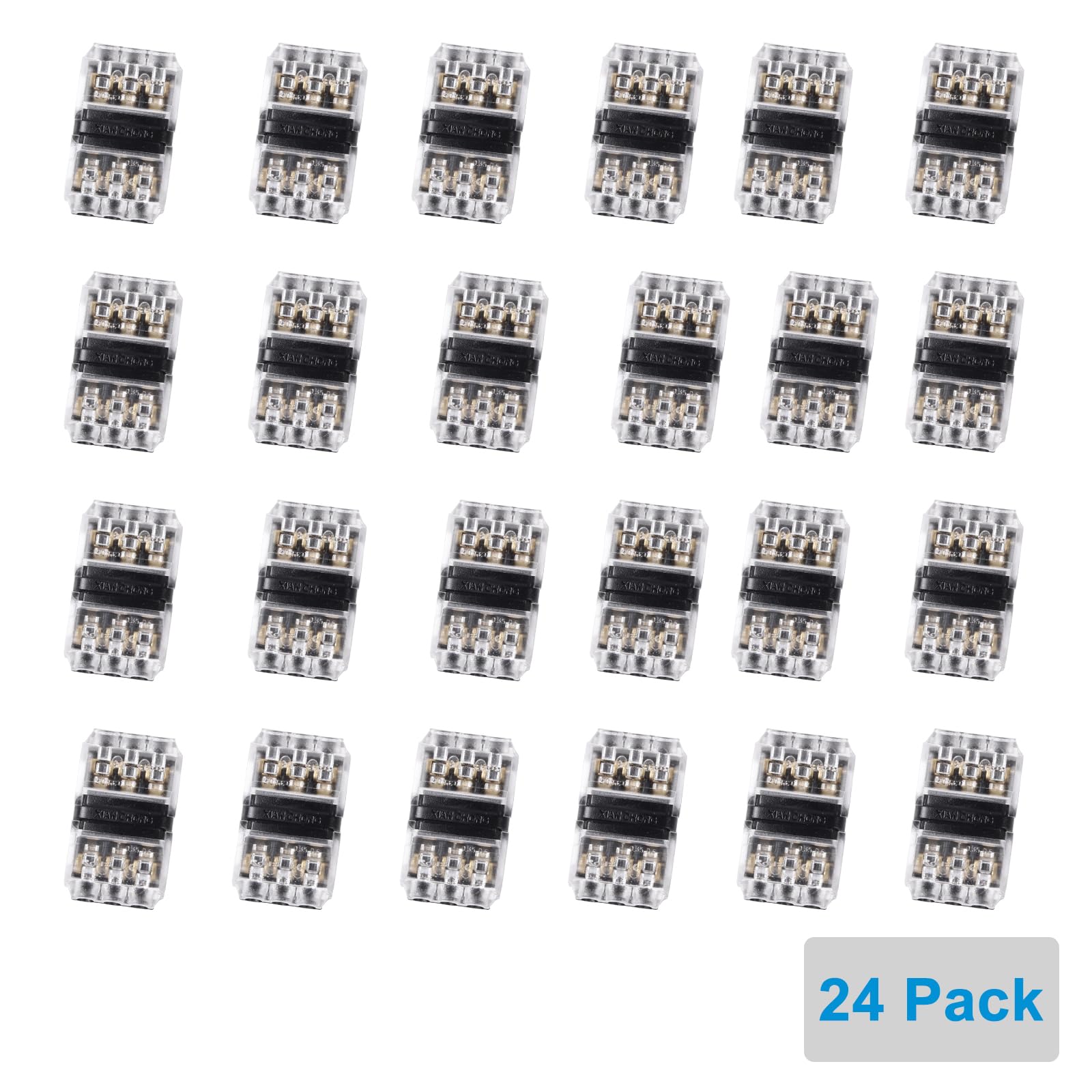 Snapklik.com : Low Voltage Wire Connectors - Quick Solderless 3 Pin 20 ...