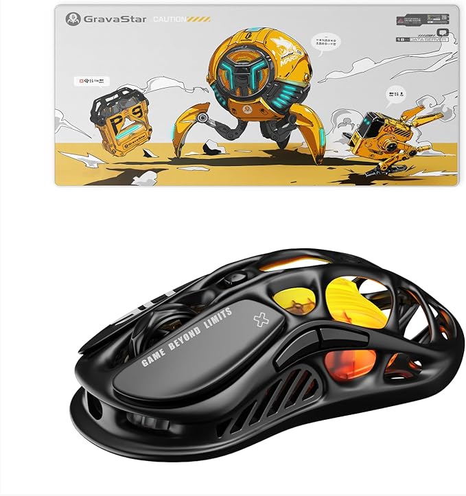 Amazon.com: GravaStar Mercury M2 Wireless Gaming Mouse with 26,000 DPI ...