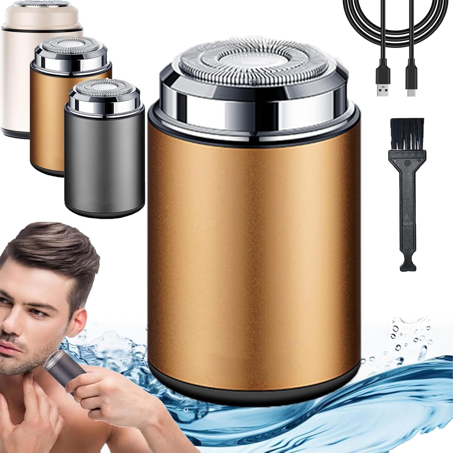 Mini Electric Shaver, Portable Pocket Travel Shaver, USB Rechargeable ...