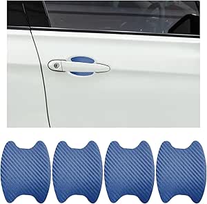 Amazon.com: Ziciner 4 PCS Car Door Handle Sticker, Carbon Fiber Texture ...