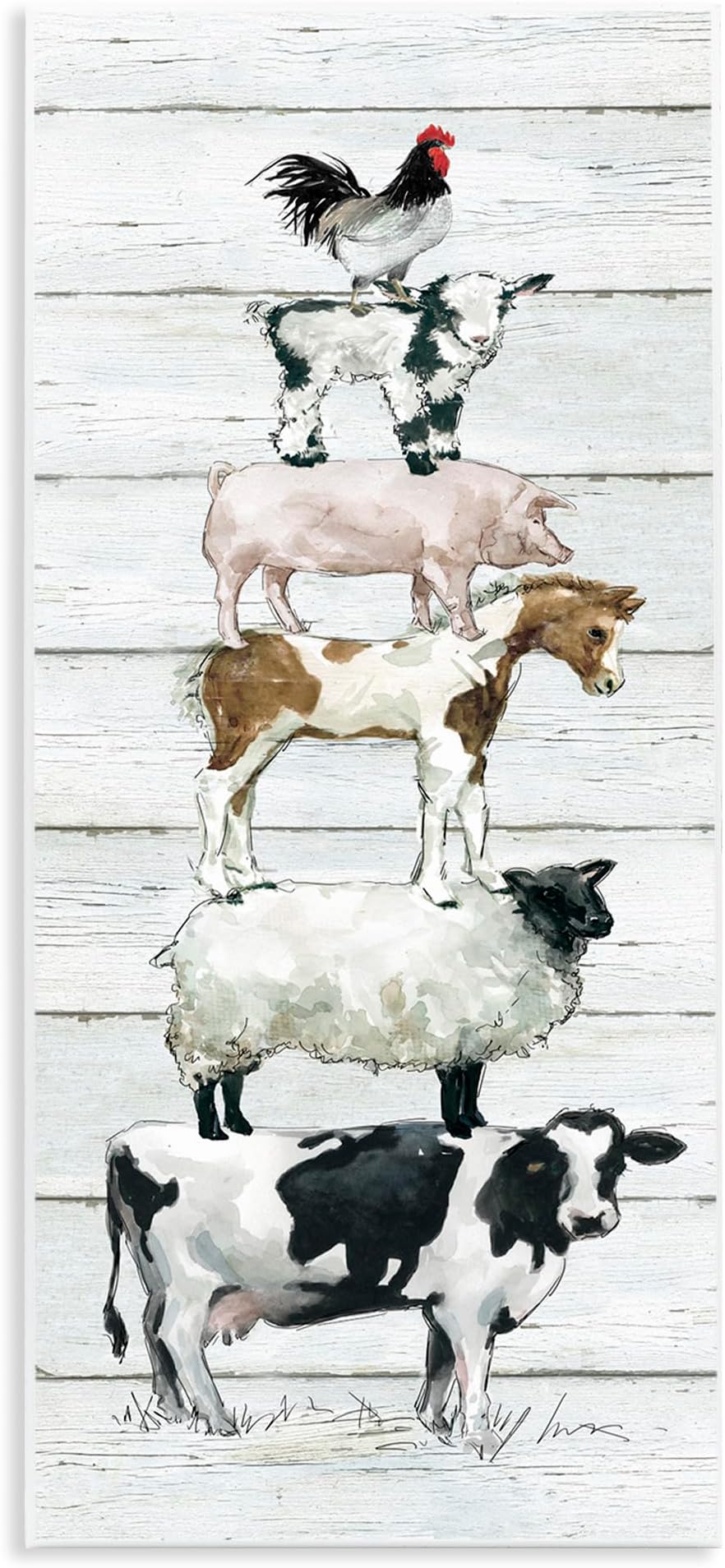 Amazon.com: Jetec 3 Pieces Farmhouse Kitchen Signs Cow Rooster and Pig ...