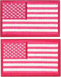 Amazon.com: Harsgs 2PCS American Flag Patches, Hook & Loop Tactical Morale Patch Full Embroidery ...