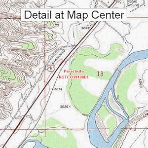Amazon.com : USGS Topographic Quadrangle Map - Parachute, Colorado ...