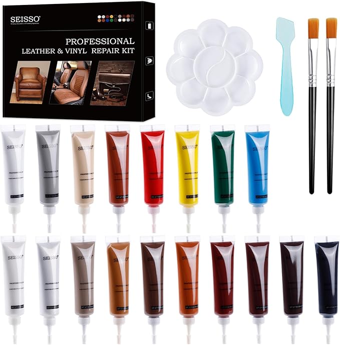 Amazon.com: 18 Colors Leather Repair Kit for Furniture and Vinyl Repair ...