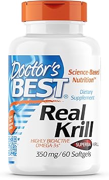 Amazon.com: Doctor's Best Real Krill, 350mg 60-Count : Health & Household