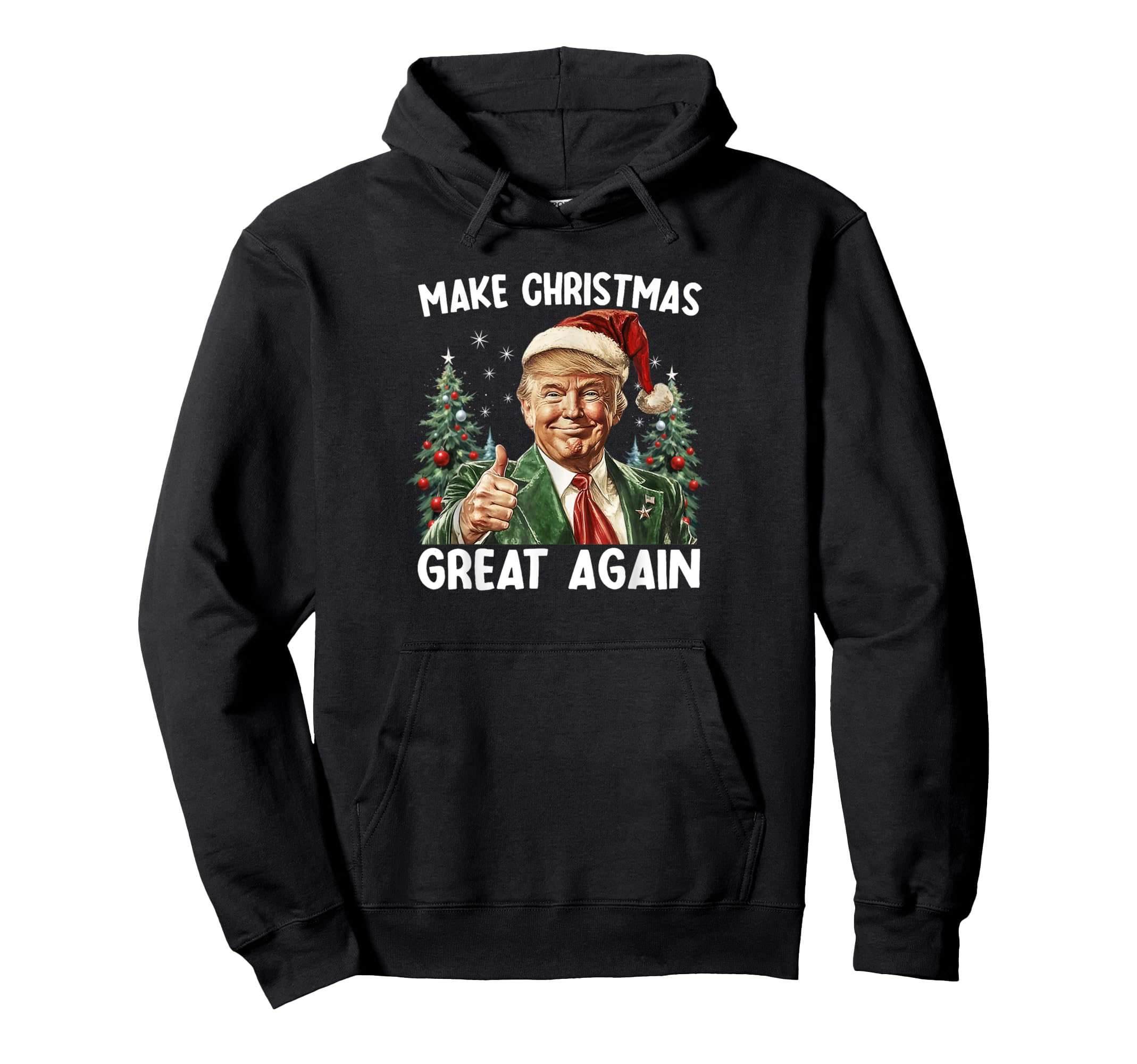Amazon.com: Make Christmas Great Again Funny Santa Trump 2024 Men Xmas ...