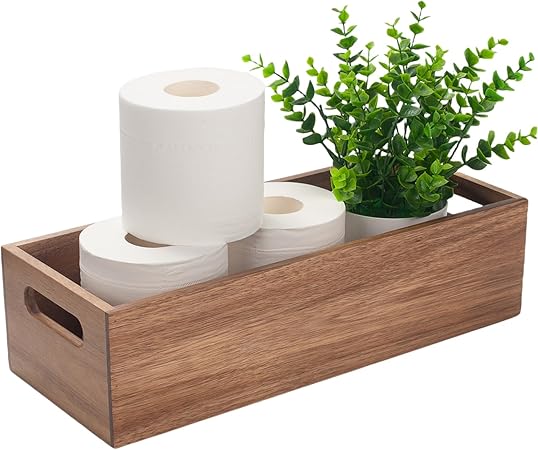 Toilet Tank Basket, Toilet Paper Basket for Back of Toilet Tank Top ...