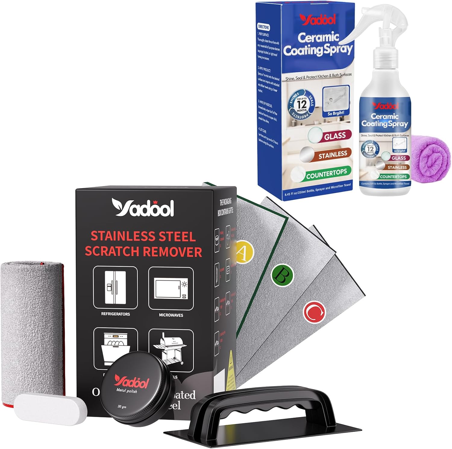 Amazon.com: Stainless Steel Scratch Remover Kit & Ceramic Coating Spray ...