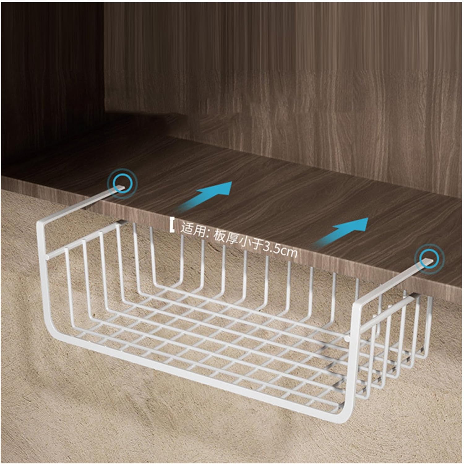 Amazon.com: Under Shelf Wire Basket,Hanging Storage Baskets,Under ...
