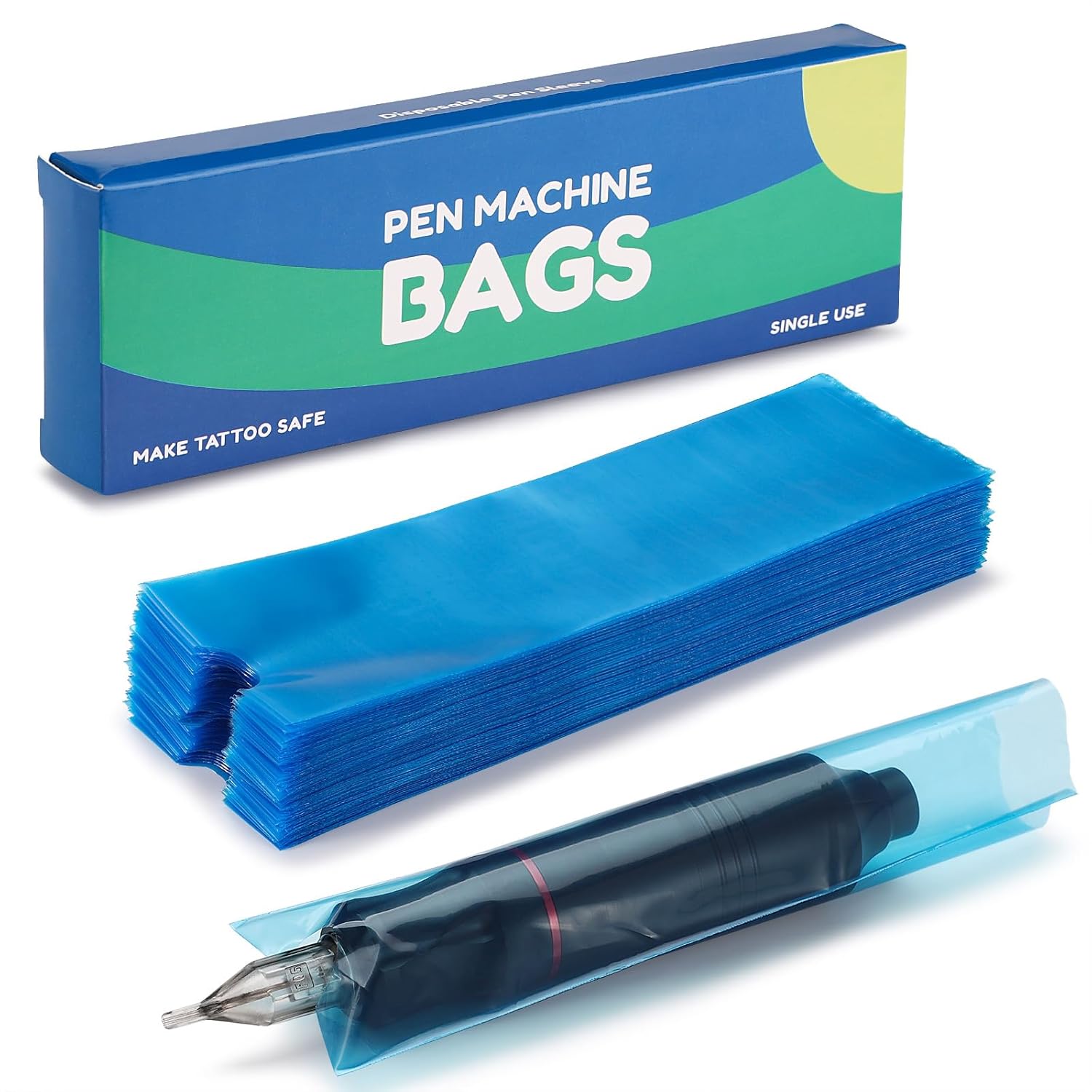 Amazon.com: Noverlife 200PCS Disposable Tattoo Pen Covers, 2 x 6.3in ...