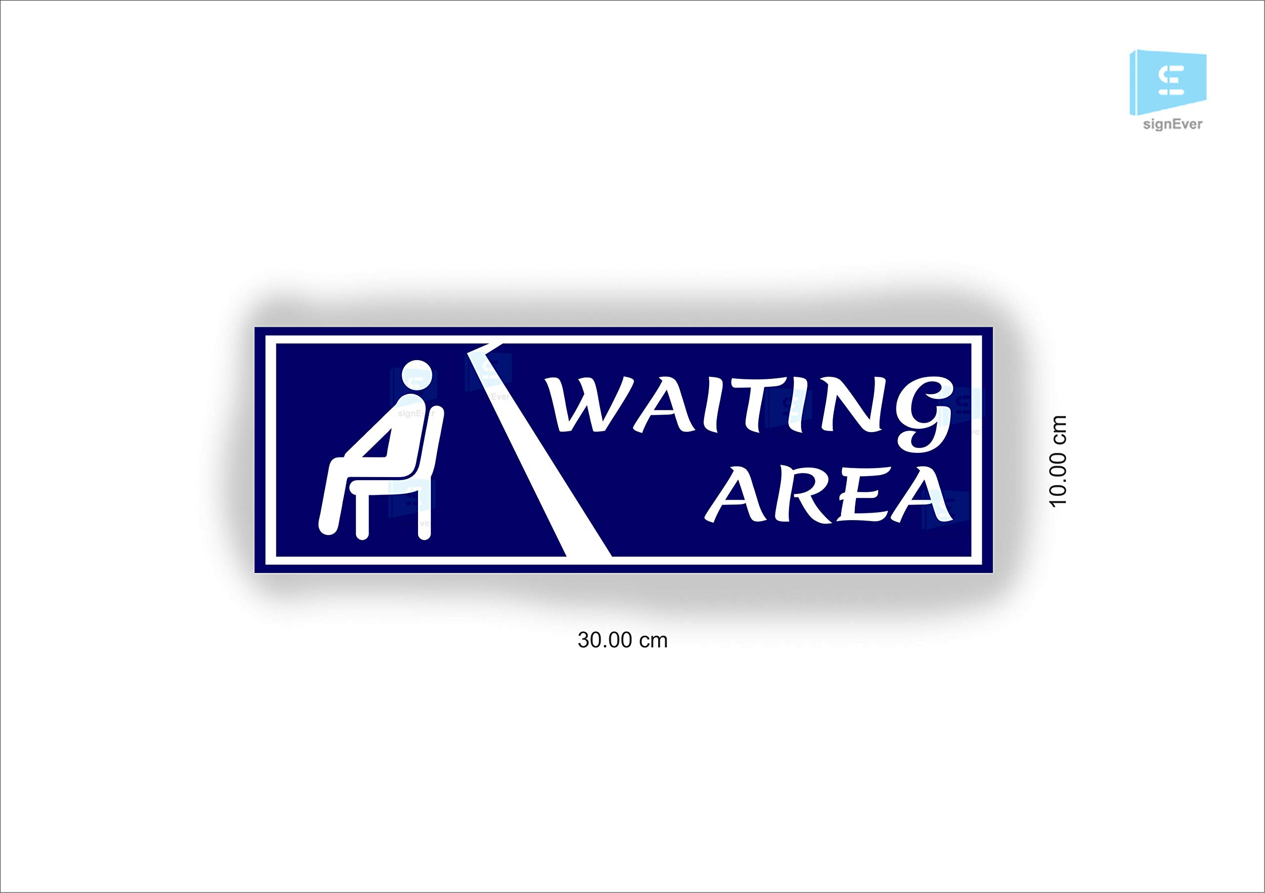 Buy SIGN EVER Waiting Area Sign Boards Office Hospital Bank Clinic ...