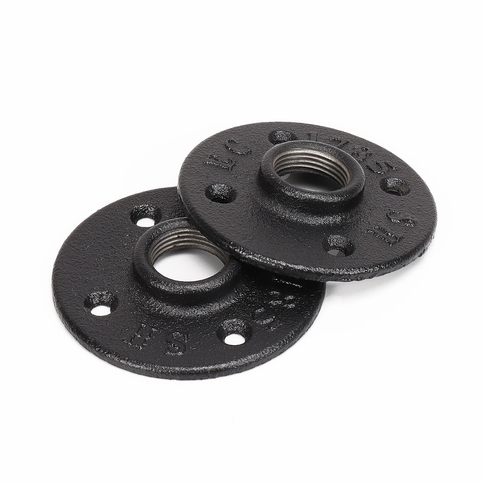 Snapklik.com : Industrial Pipe Floor Flange, Heavy Duty Malleable Iron ...