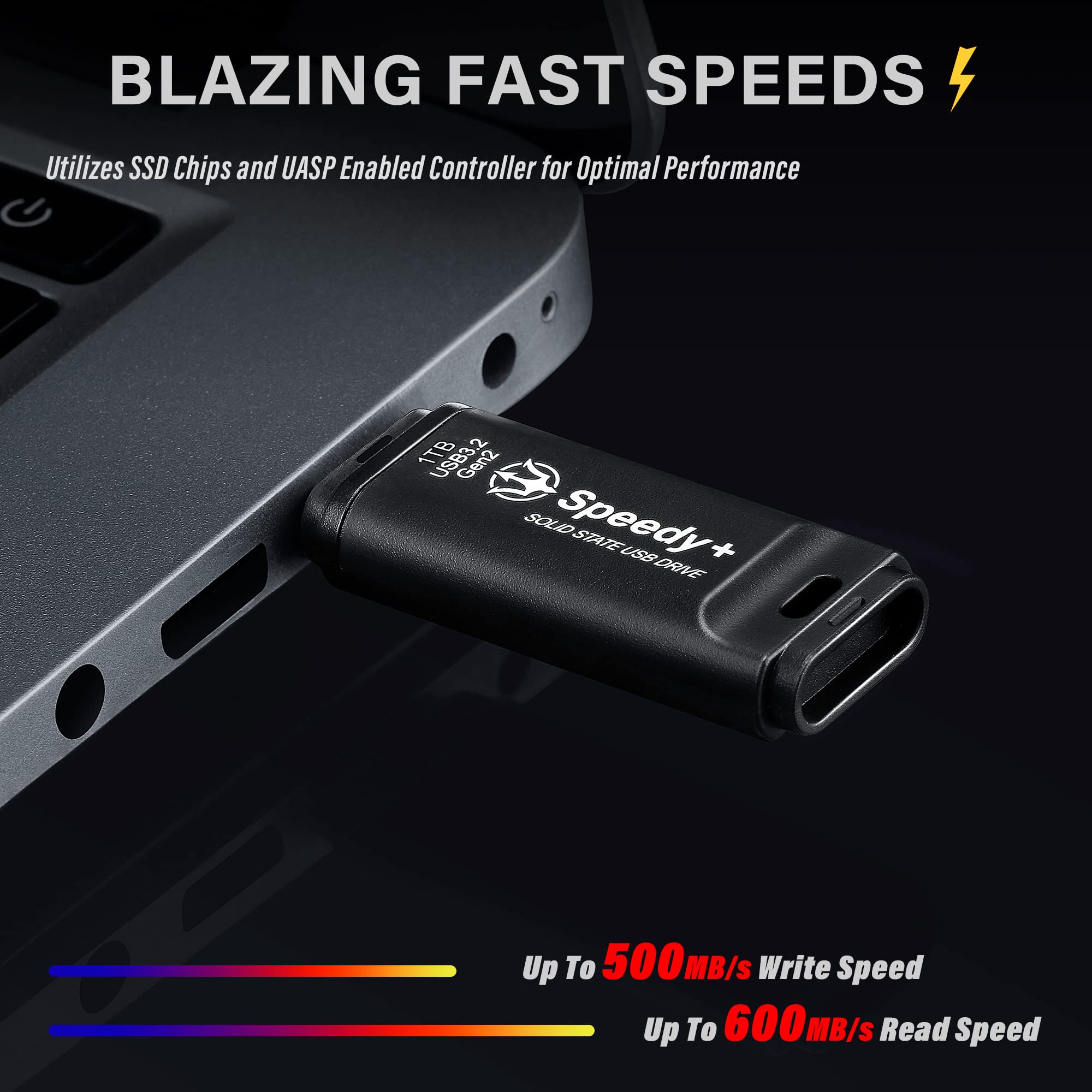 Snapklik.com : TRIDENITE External SSD 1TB Portable Solid State USB Drive